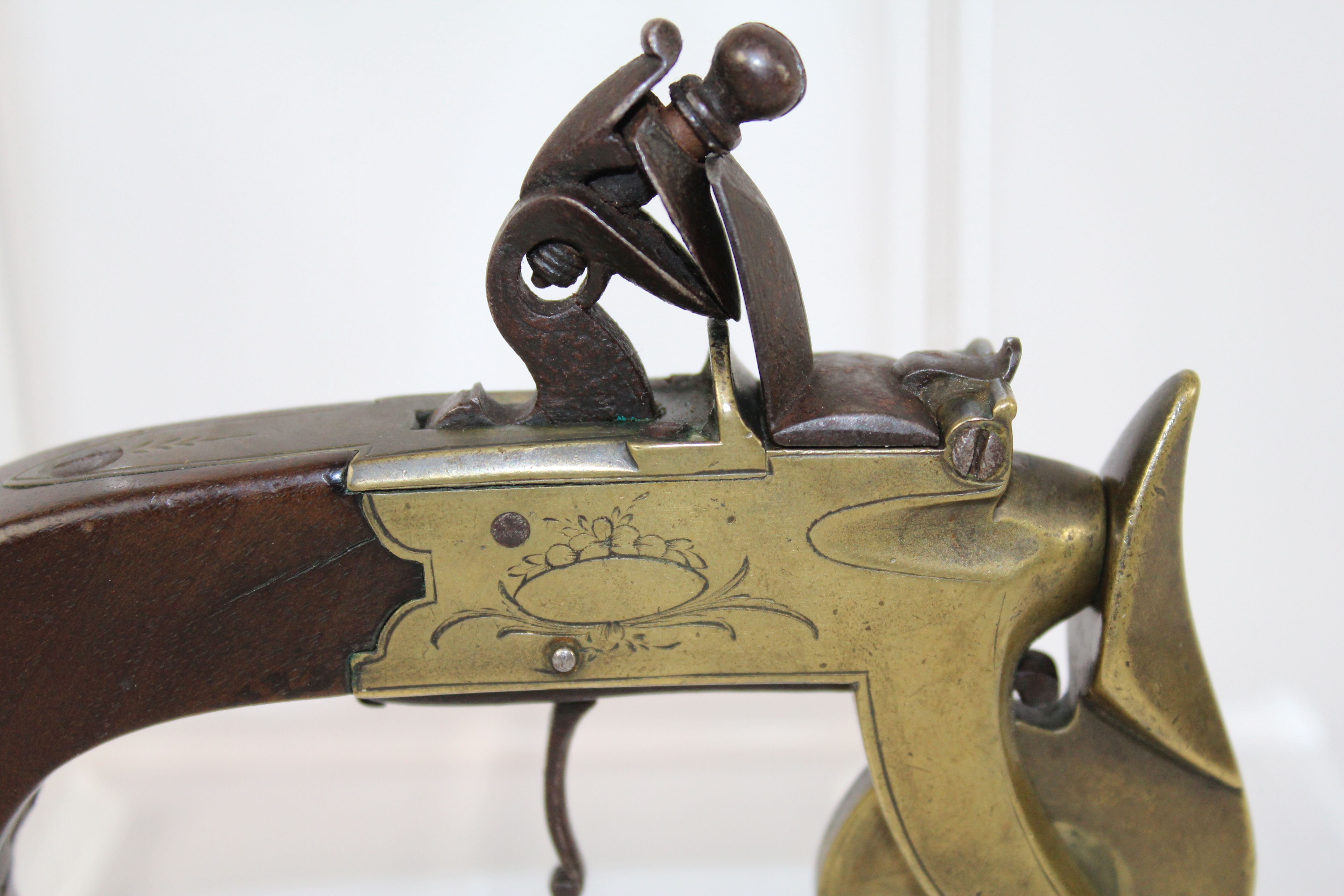 European Flintlock Black Powder Tester Pistol Antique Firearms 006 ...