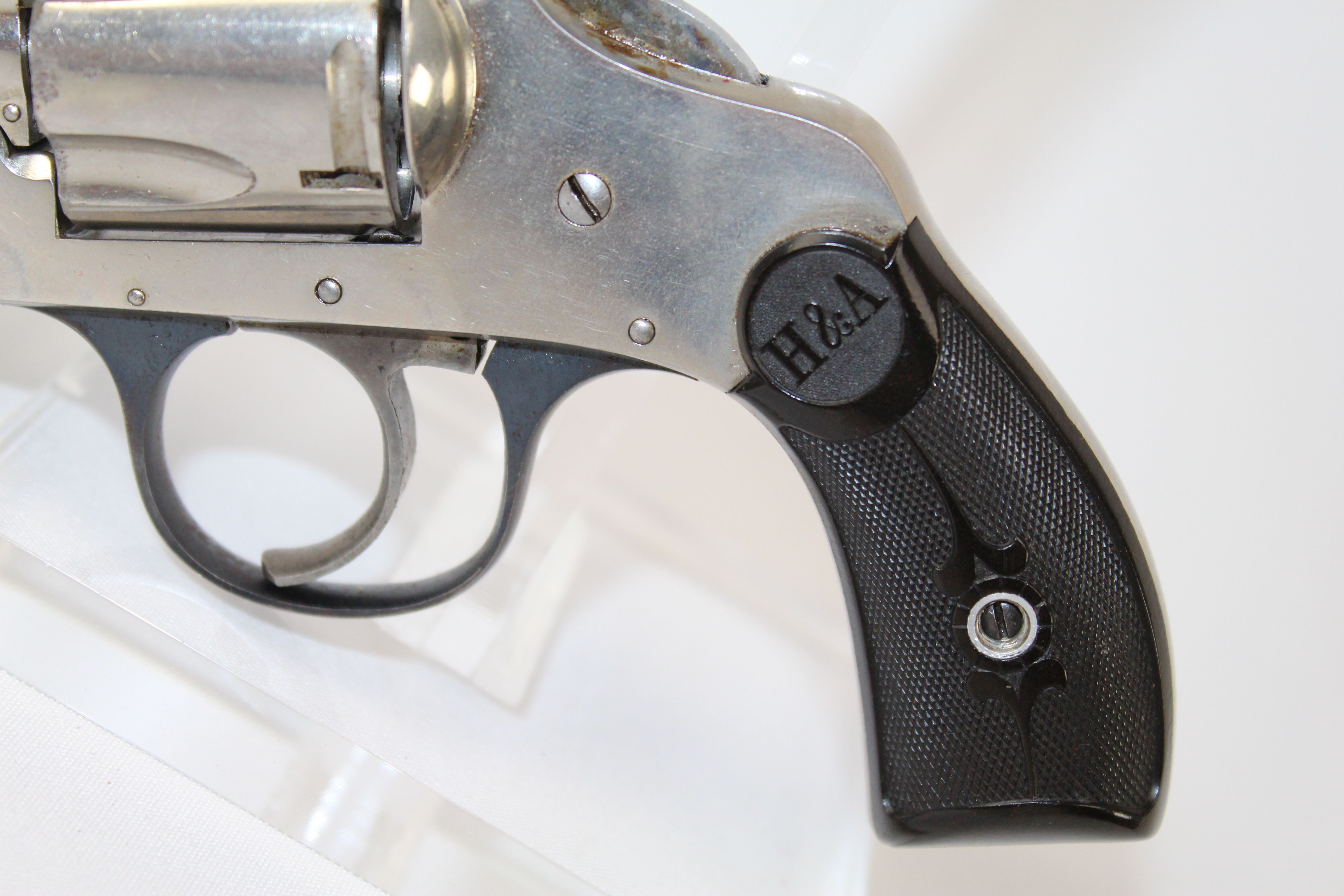 Hopkins & Allen Triple Safety Police Revolver Antique Firearms 007 ...