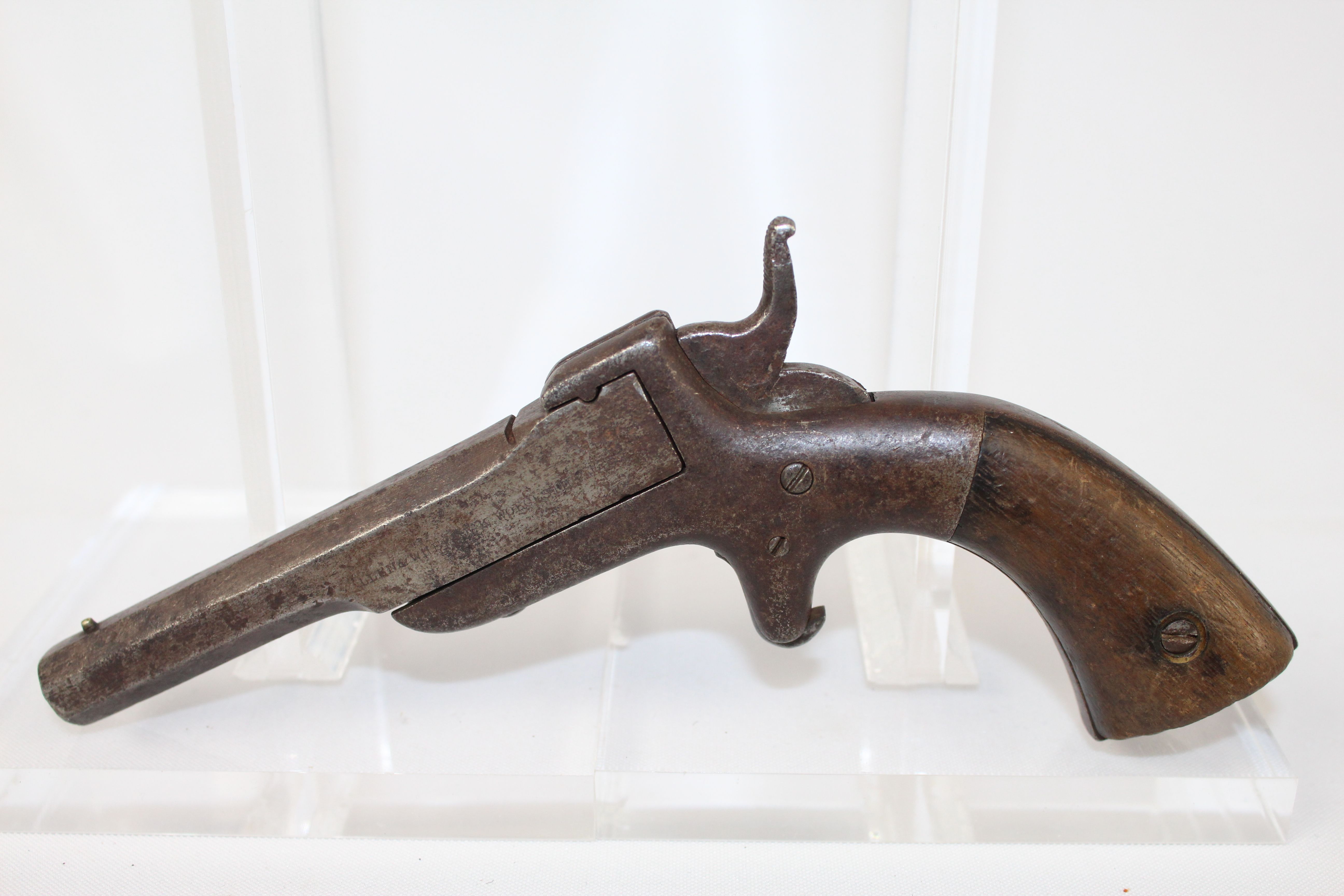 Allen & Wheelock Spur Trigger Single Shot Pistol Antique Firearms 001 ...