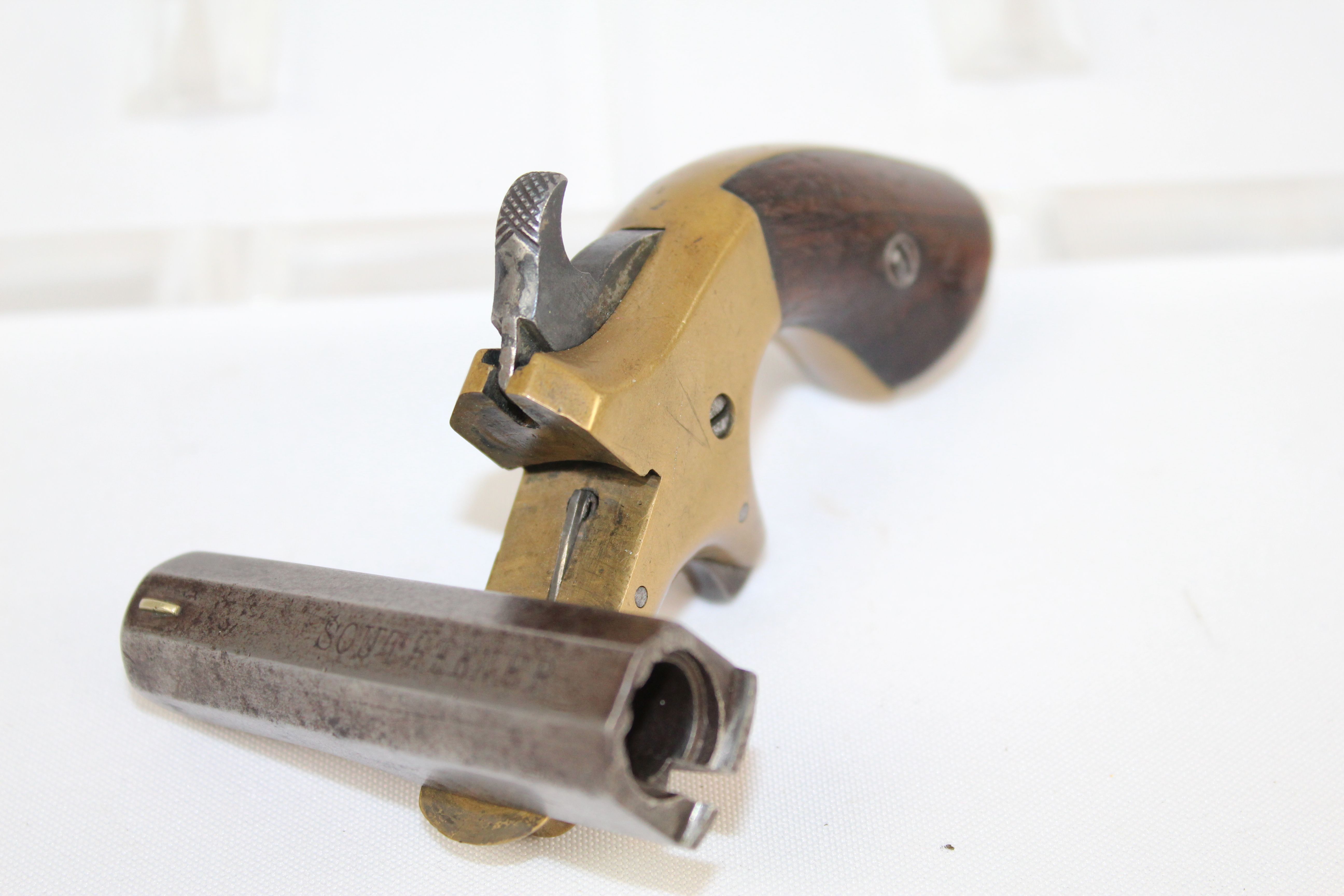 Brown Southerner Deringer Derringer .41 Pistol Antique Firearms 006 ...