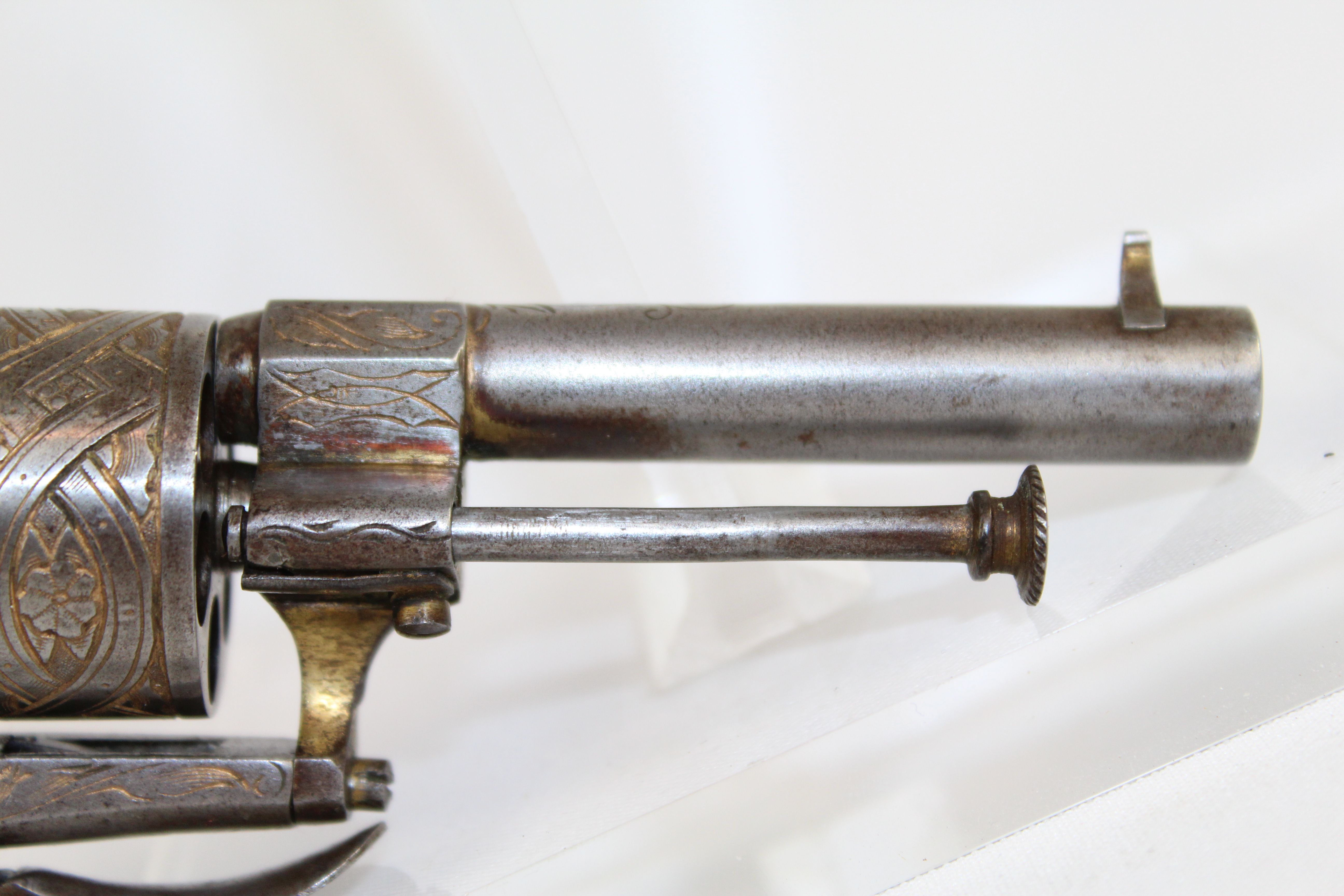 Cased Dagger Revolver American Watch Co. Pocket Watch Ivory Antique ...