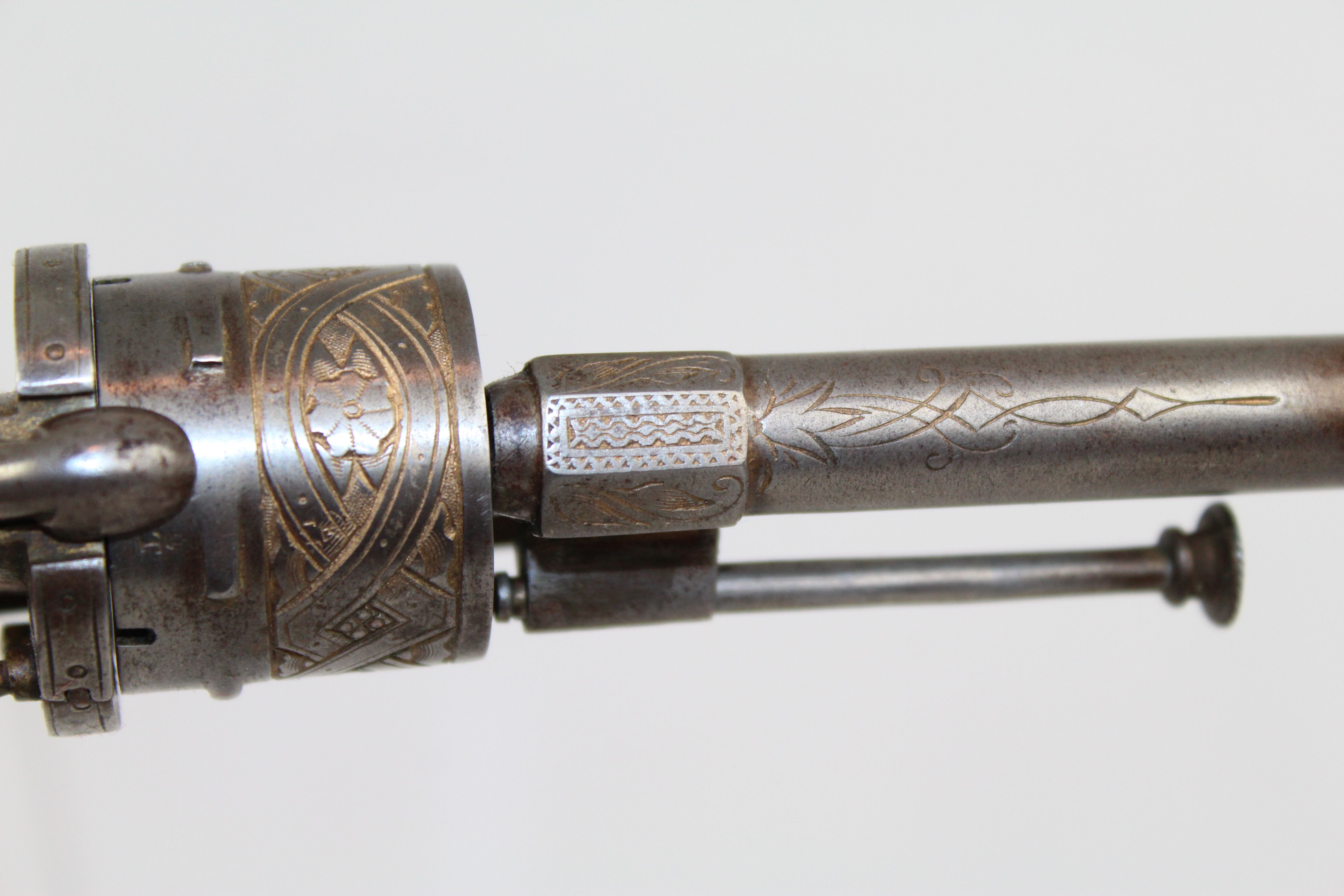 Cased Dagger Revolver American Watch Co. Pocket Watch Ivory Antique ...