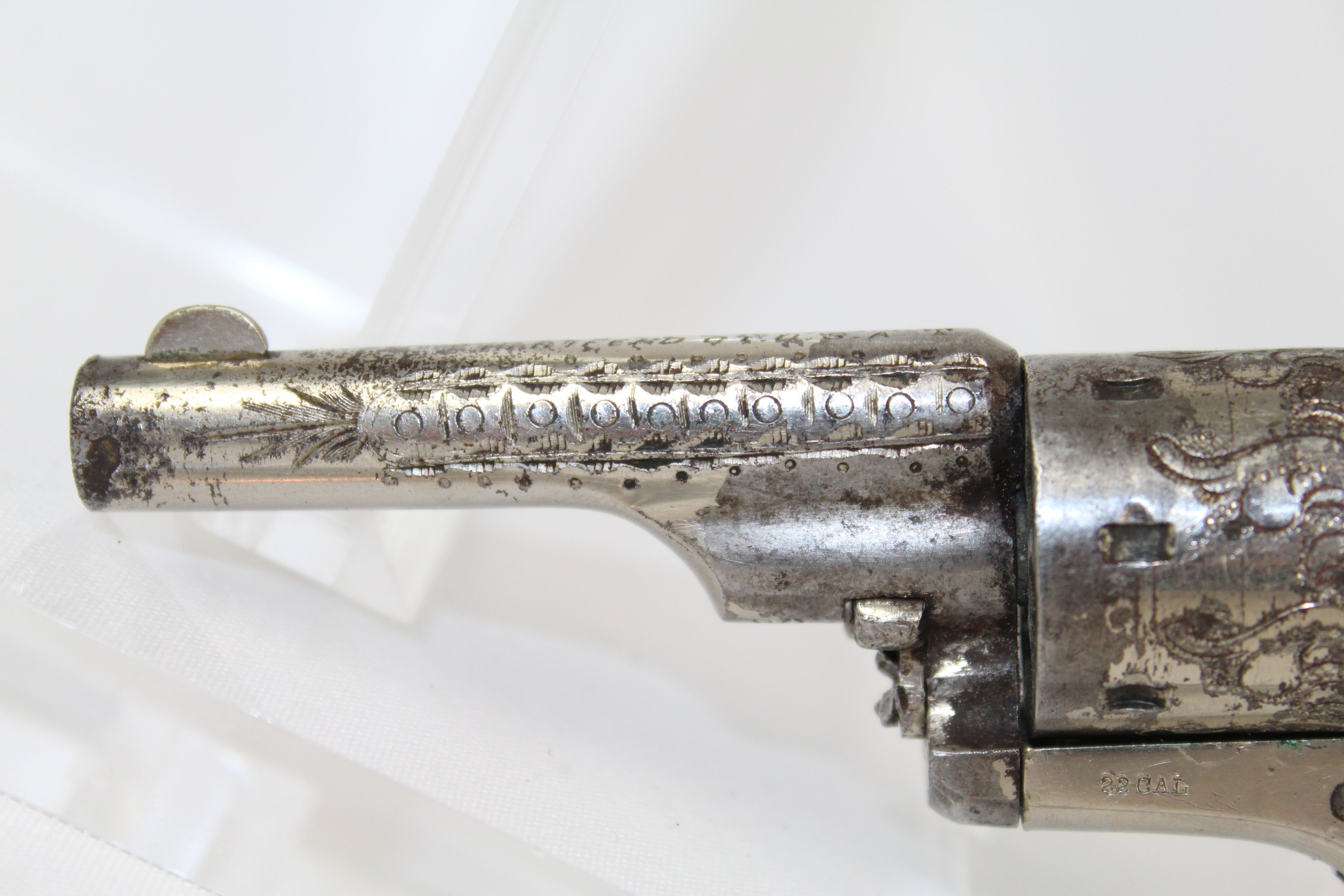 Colt Engraved Open Top .22 Rimfire Revolver Antique Firearms 003 ...