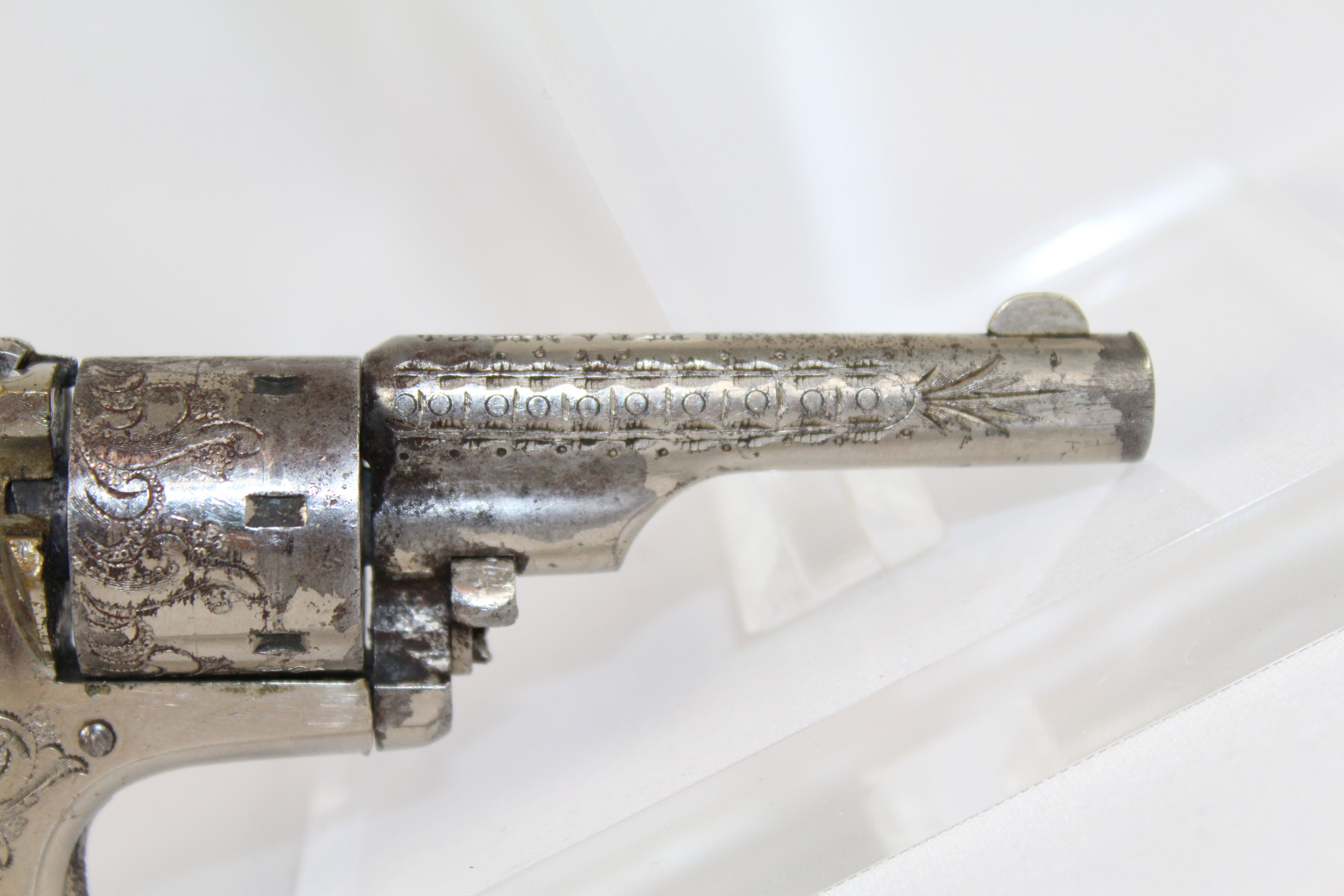 Colt Engraved Open Top .22 Rimfire Revolver Antique Firearms 011 ...
