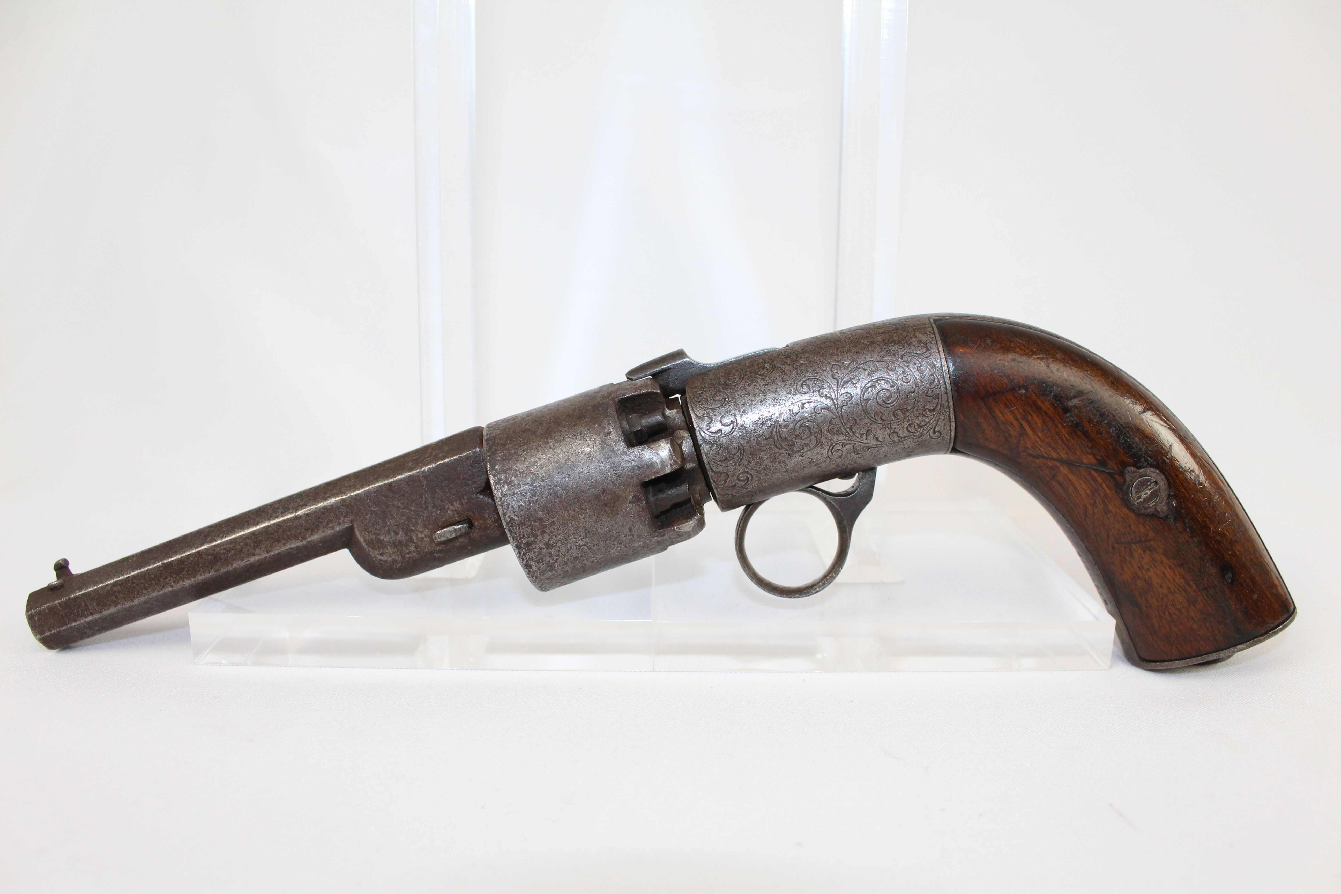 European Belgian Golleve Brevete Ring Trigger Revolver Antique Firearms ...