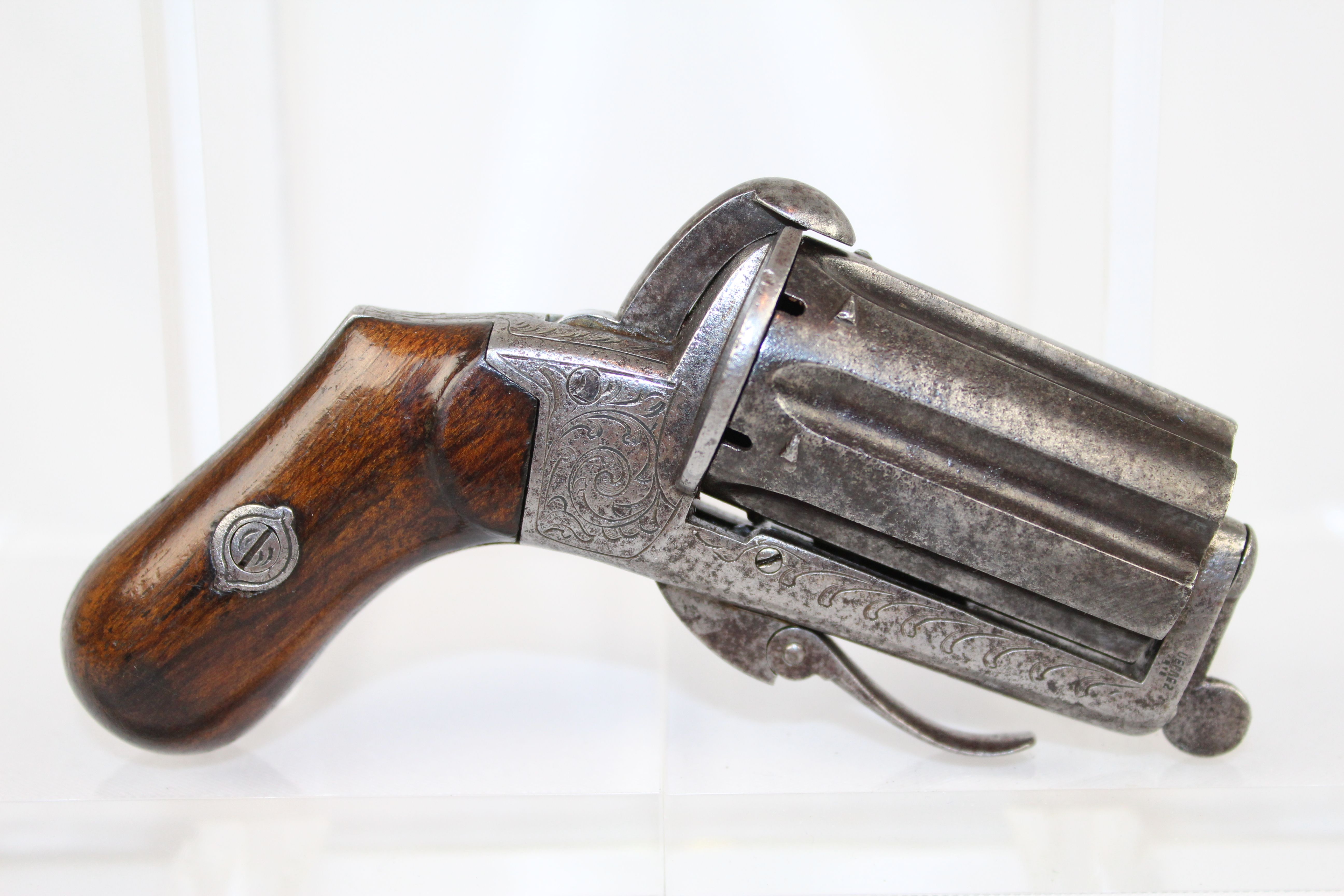 European Belgian Pepperbox Meyers Brevete Revolver Antique Firearms 002 ...