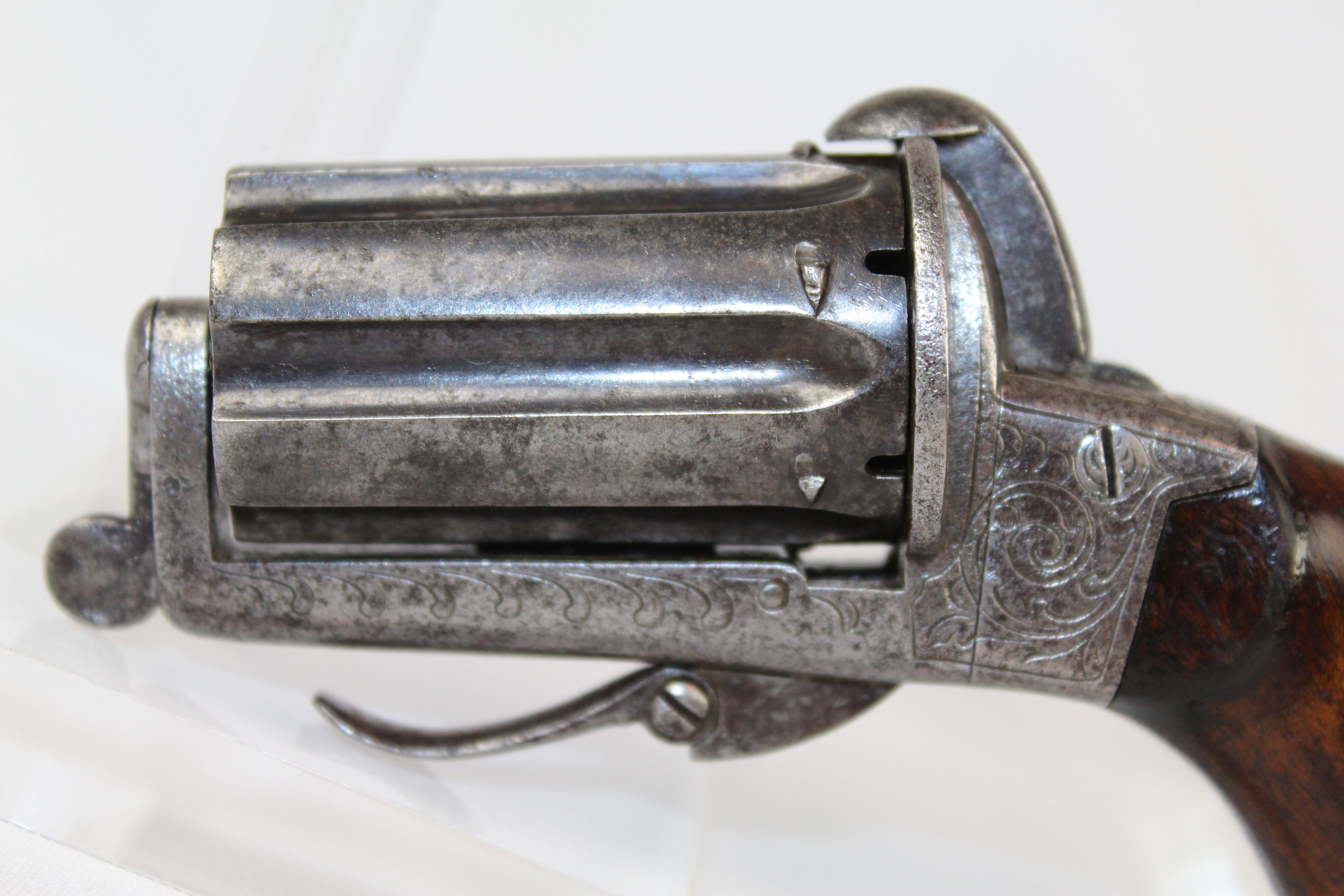 European Belgian Pepperbox Meyers Brevete Revolver Antique Firearms 010 ...