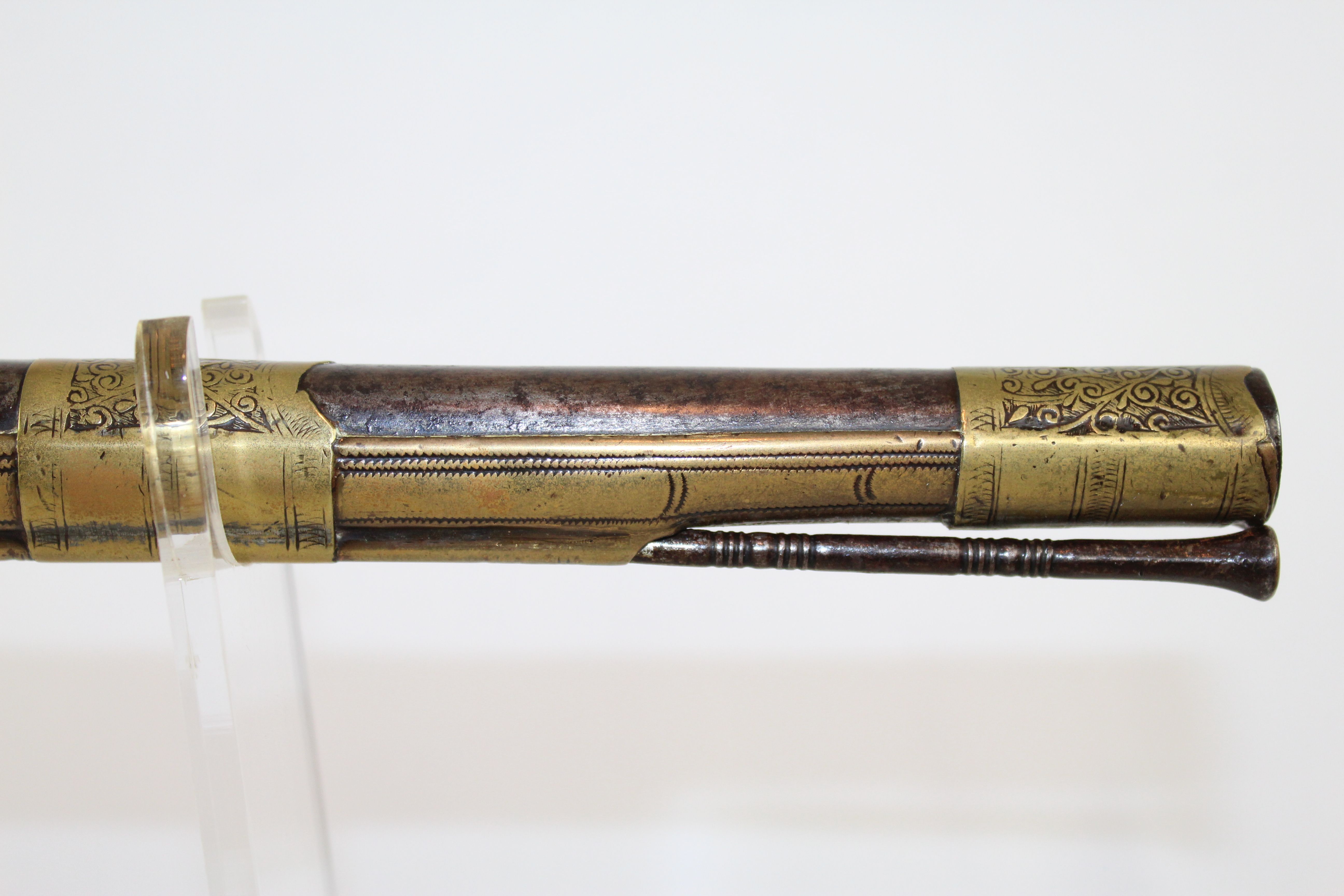 Ottoman Turkish Flintlock Miquelet Pistol Engraved Rattail Antique ...