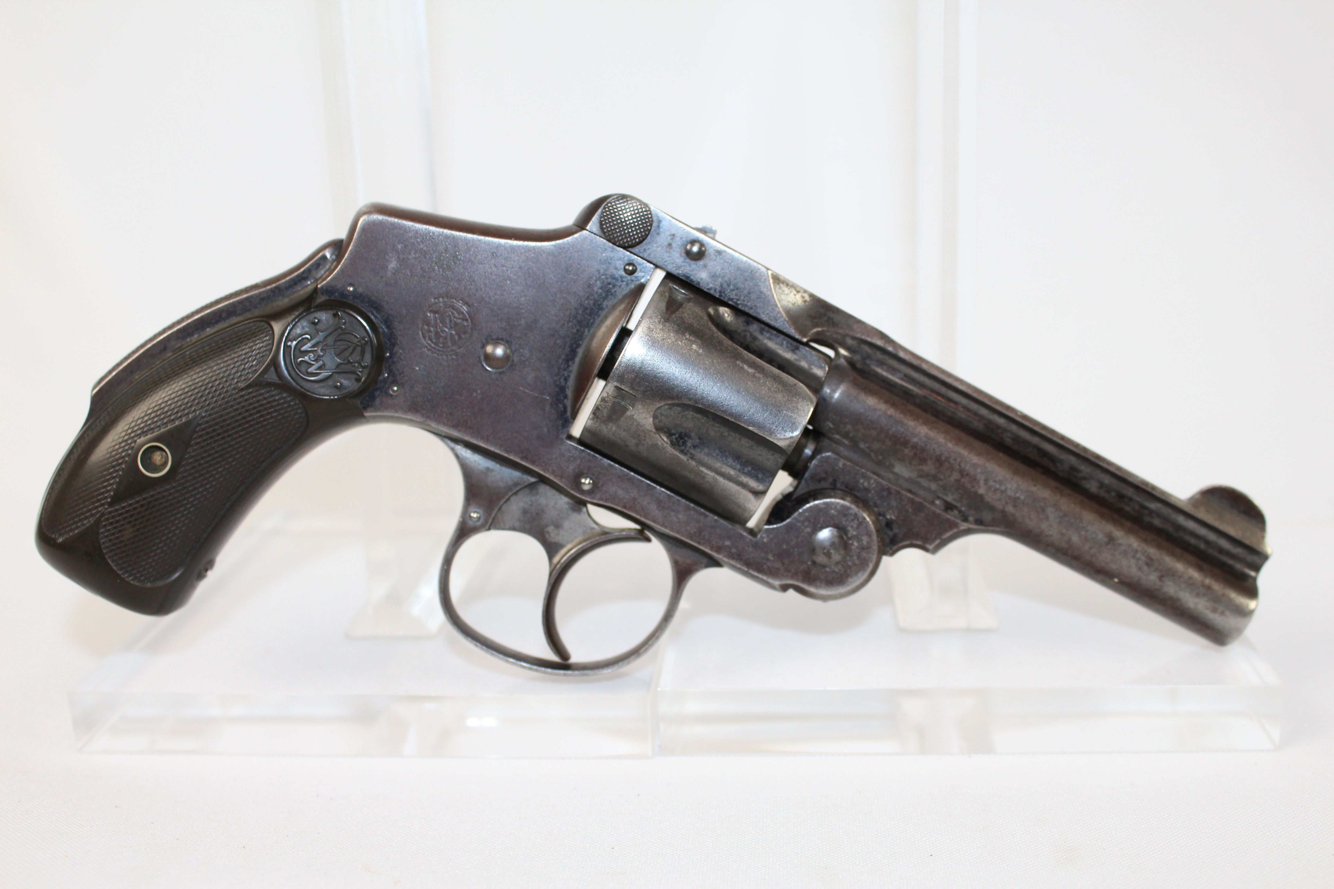 S&W Smith & Wesson .38 Safety Hammerless Revolver Antique Firearms 007 ...