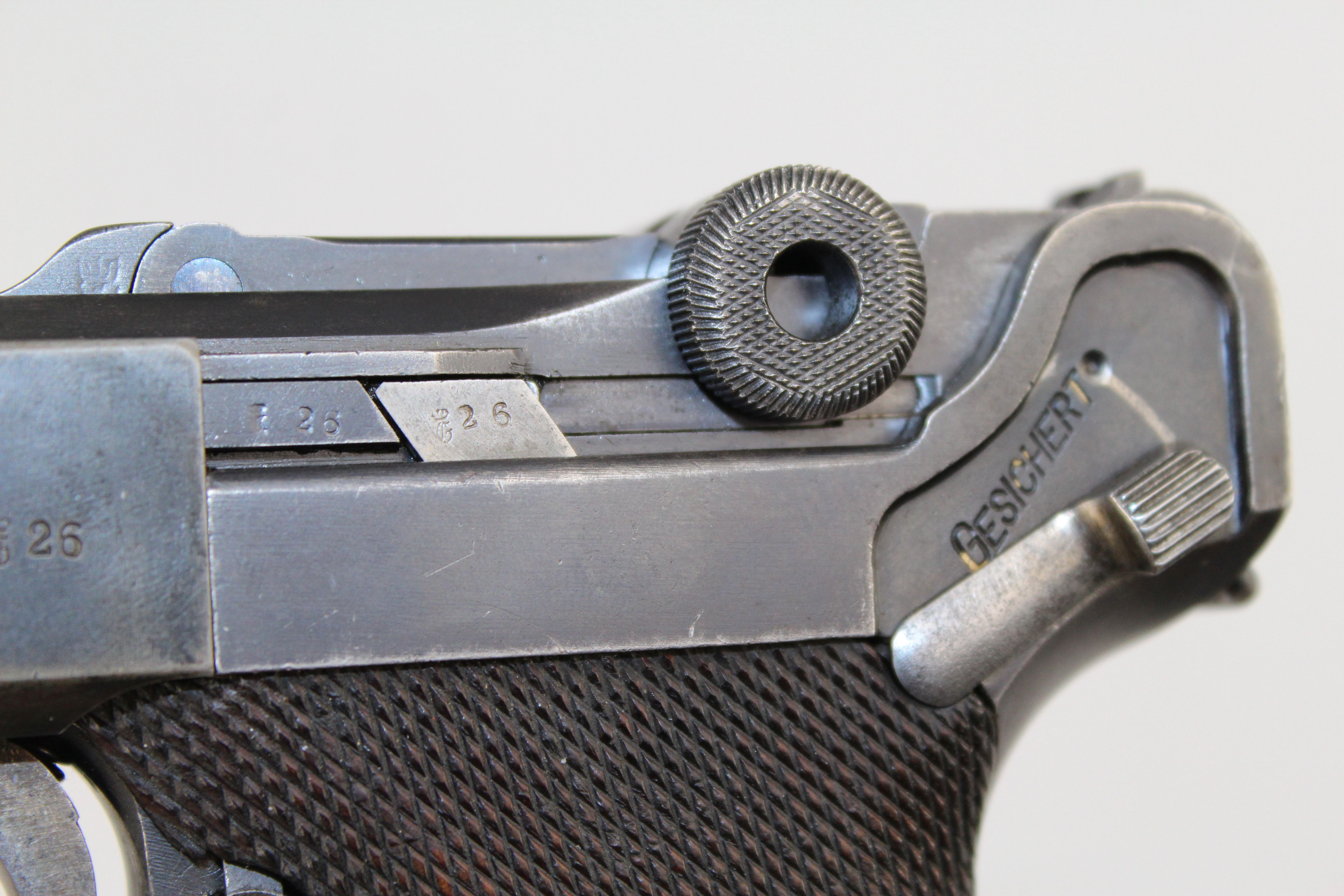 WWI World War I Erfurt German Luger P08 Pistol 9mm Antique Firearms 013 ...