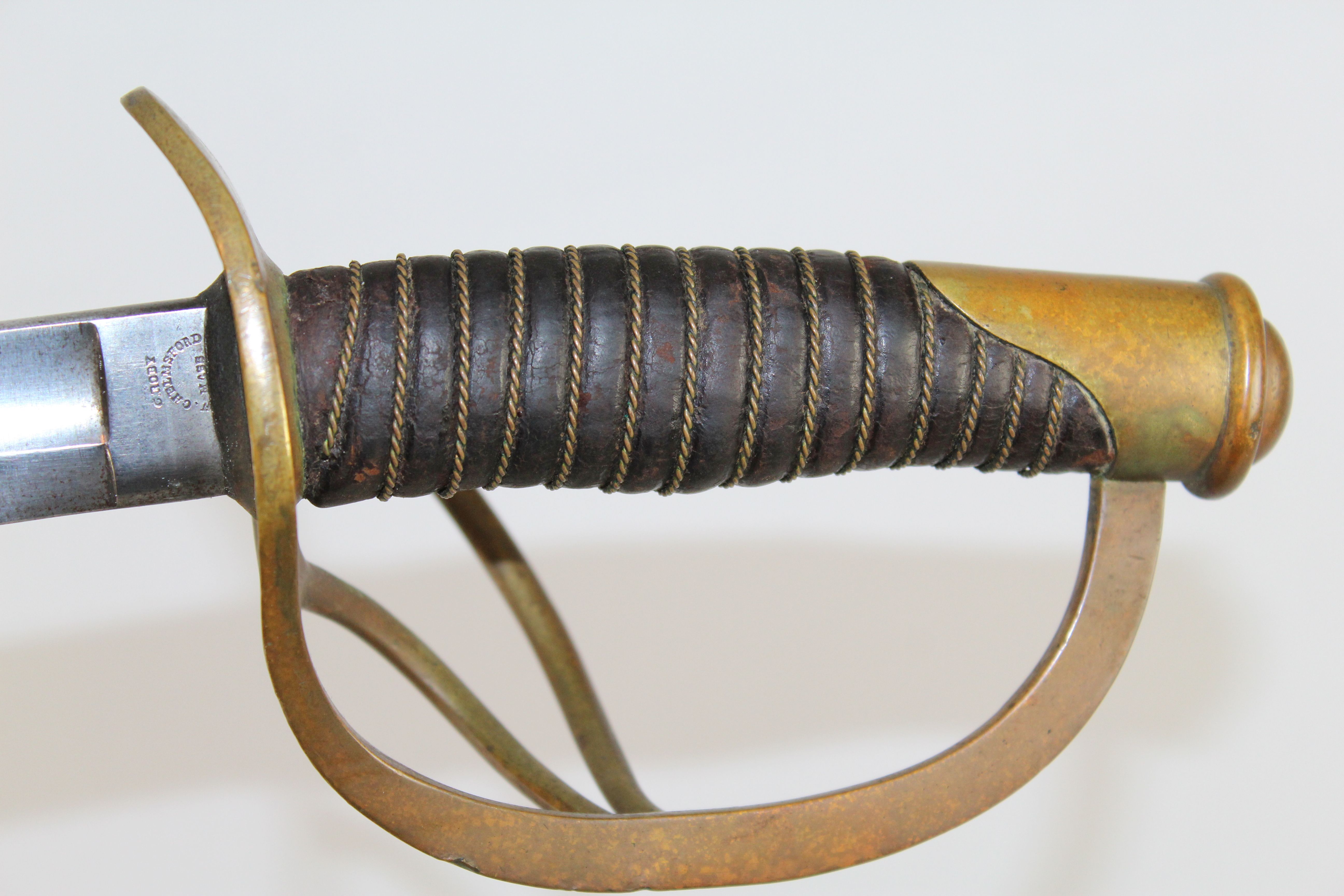 Civil War Christopher Roby 1860 Light Cavalry Saber Antique Firearms ...