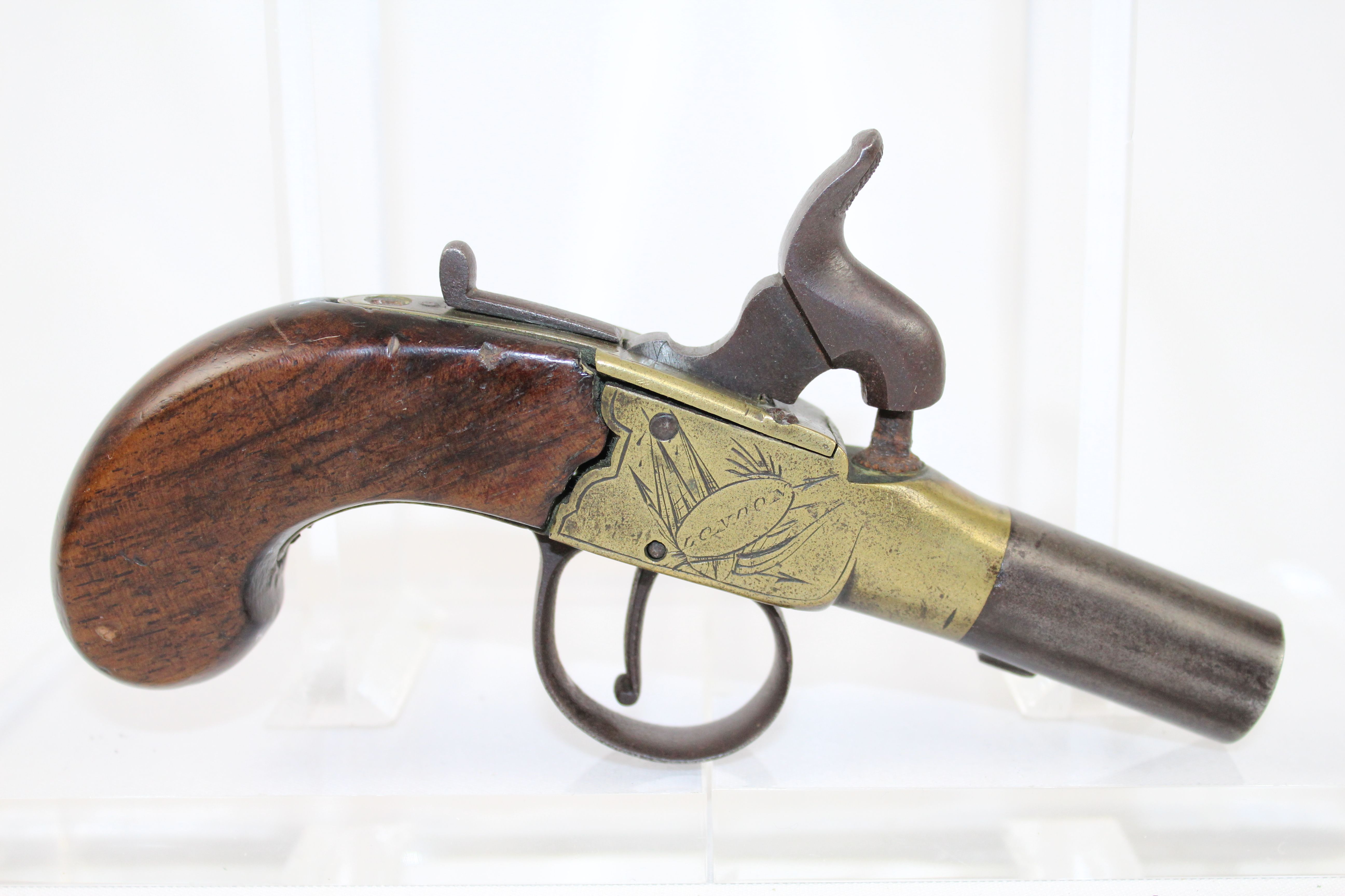 English London England Joker Percussion Deringer Pistol Antique ...
