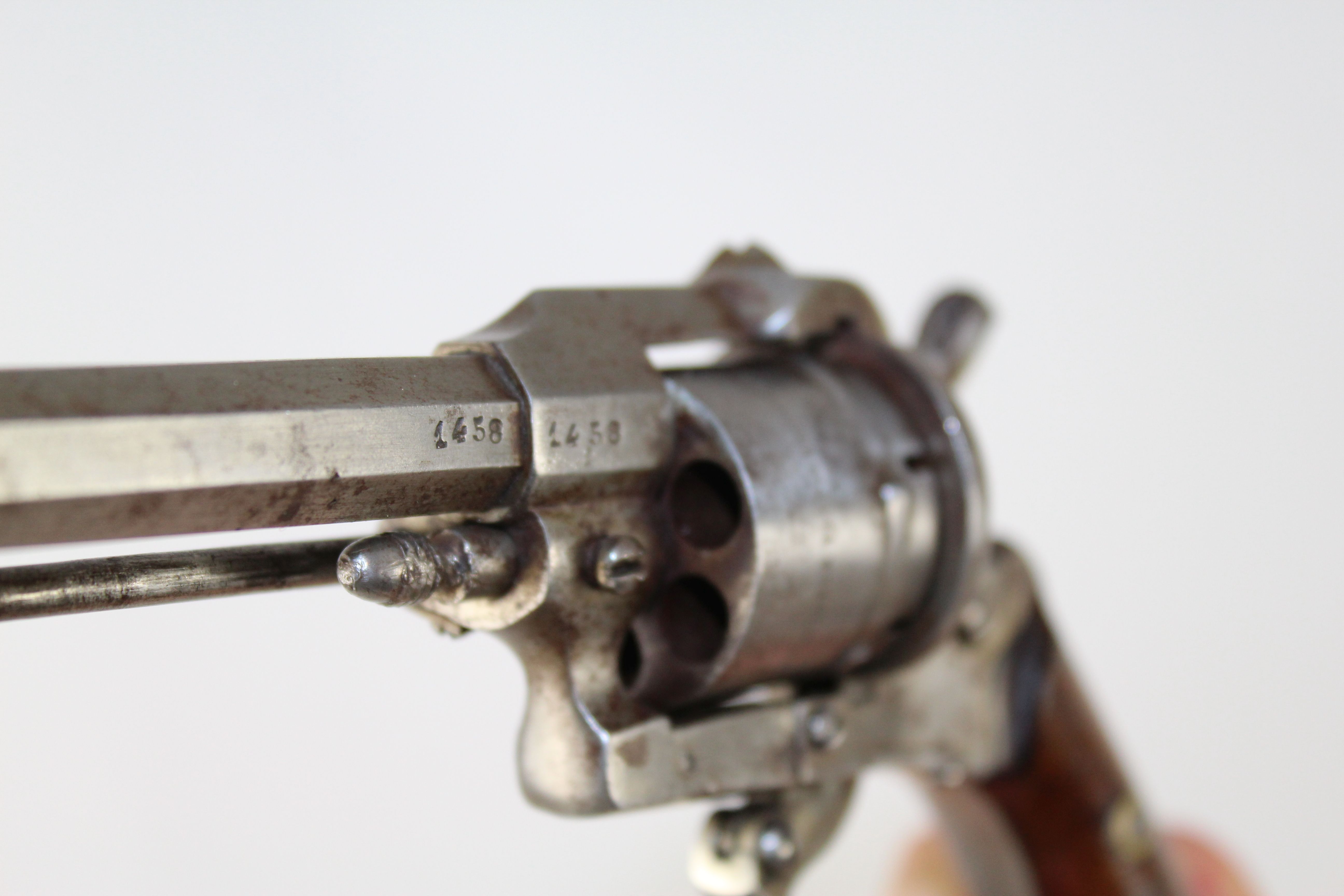 European Belgian French Pinfire Lefaucheux Revolver Antique Firearms ...