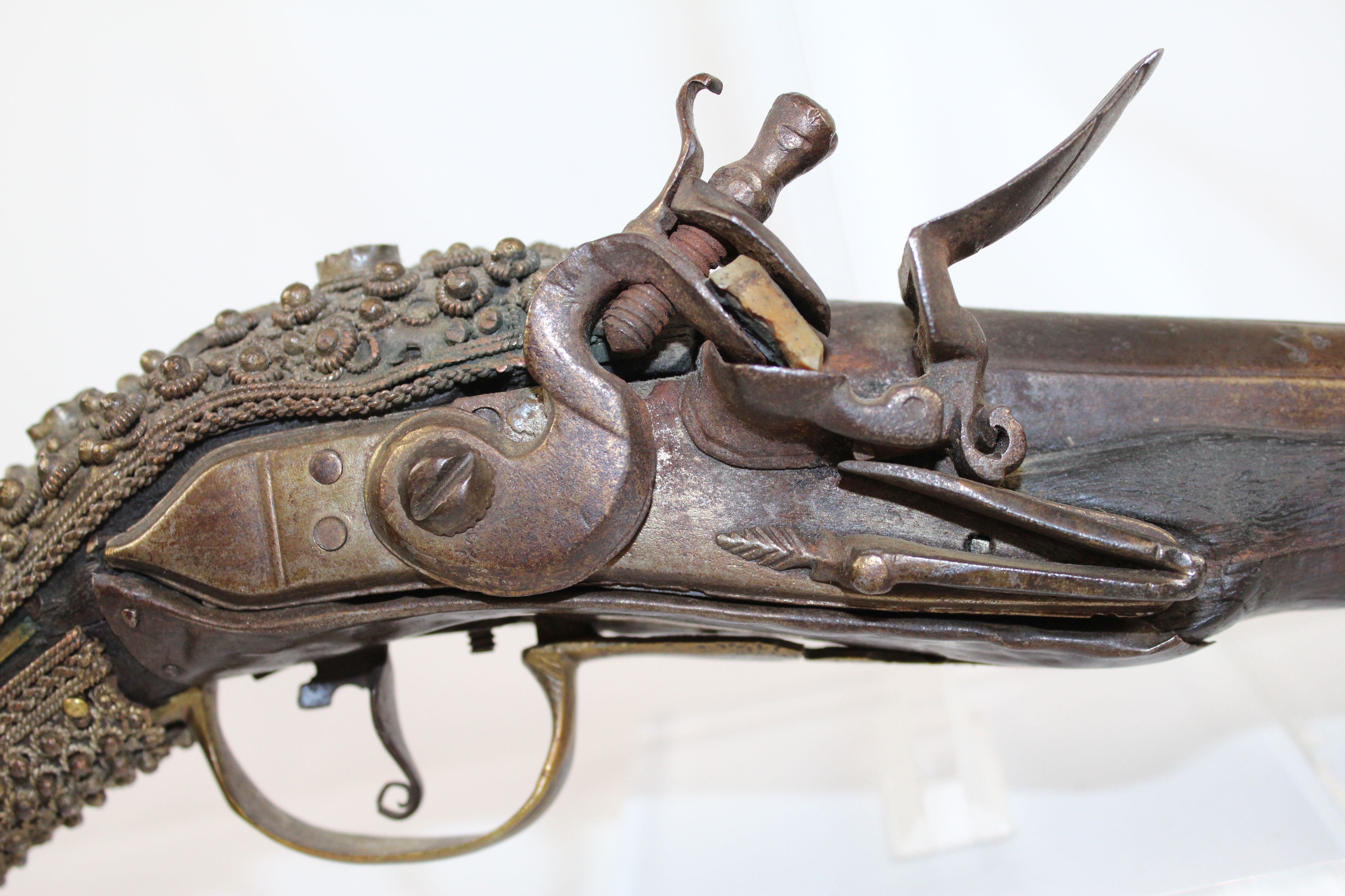 European Ottoman Flintlock Pistol Dagger Box Antique Firearms 002 ...