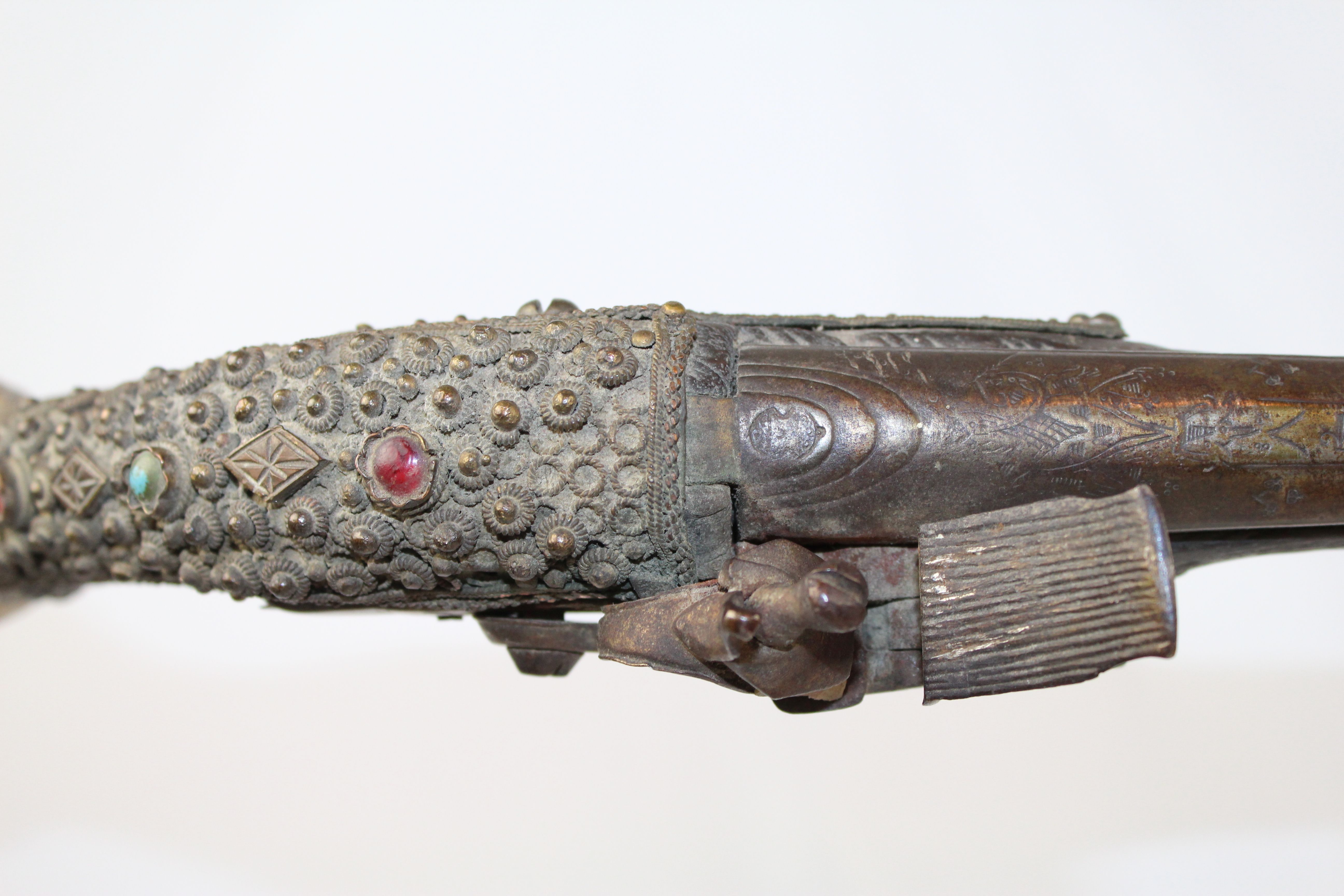 European Ottoman Flintlock Pistol Dagger Box Antique Firearms 006 ...