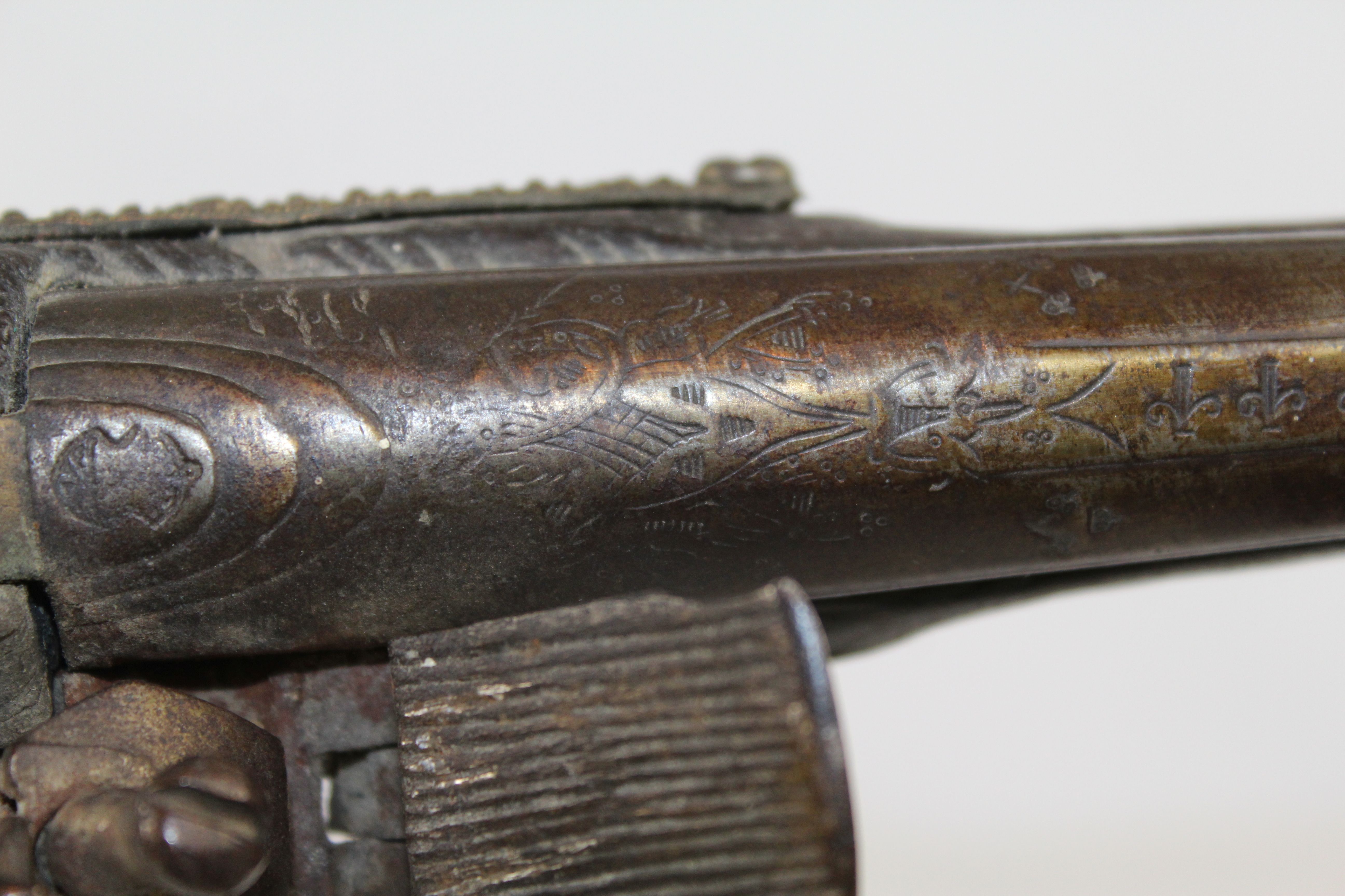 European Ottoman Flintlock Pistol Dagger Box Antique Firearms 008 ...