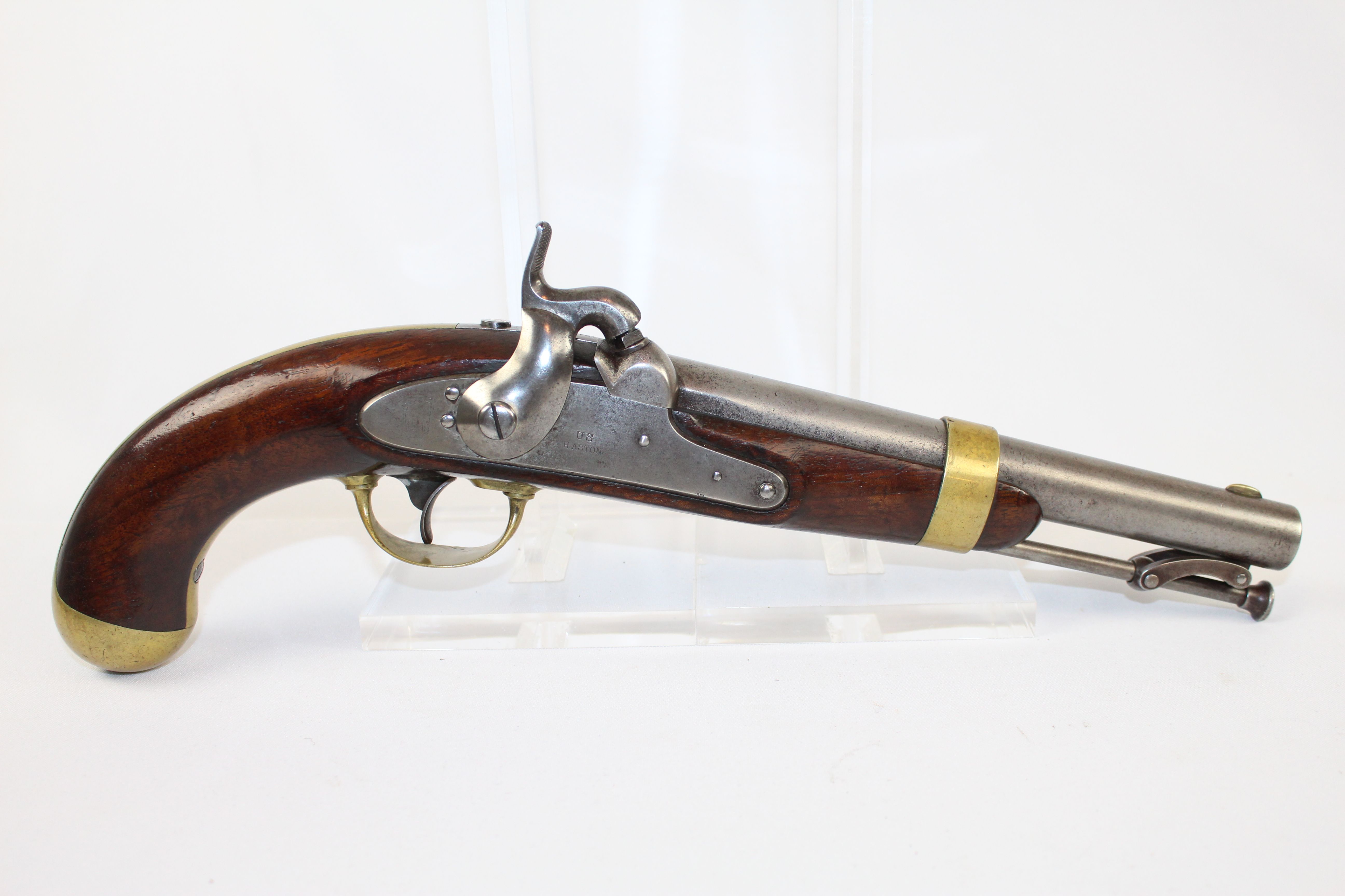 Mexican American War Civil War Aston 1847 1842 Pistol Antique Firearms ...