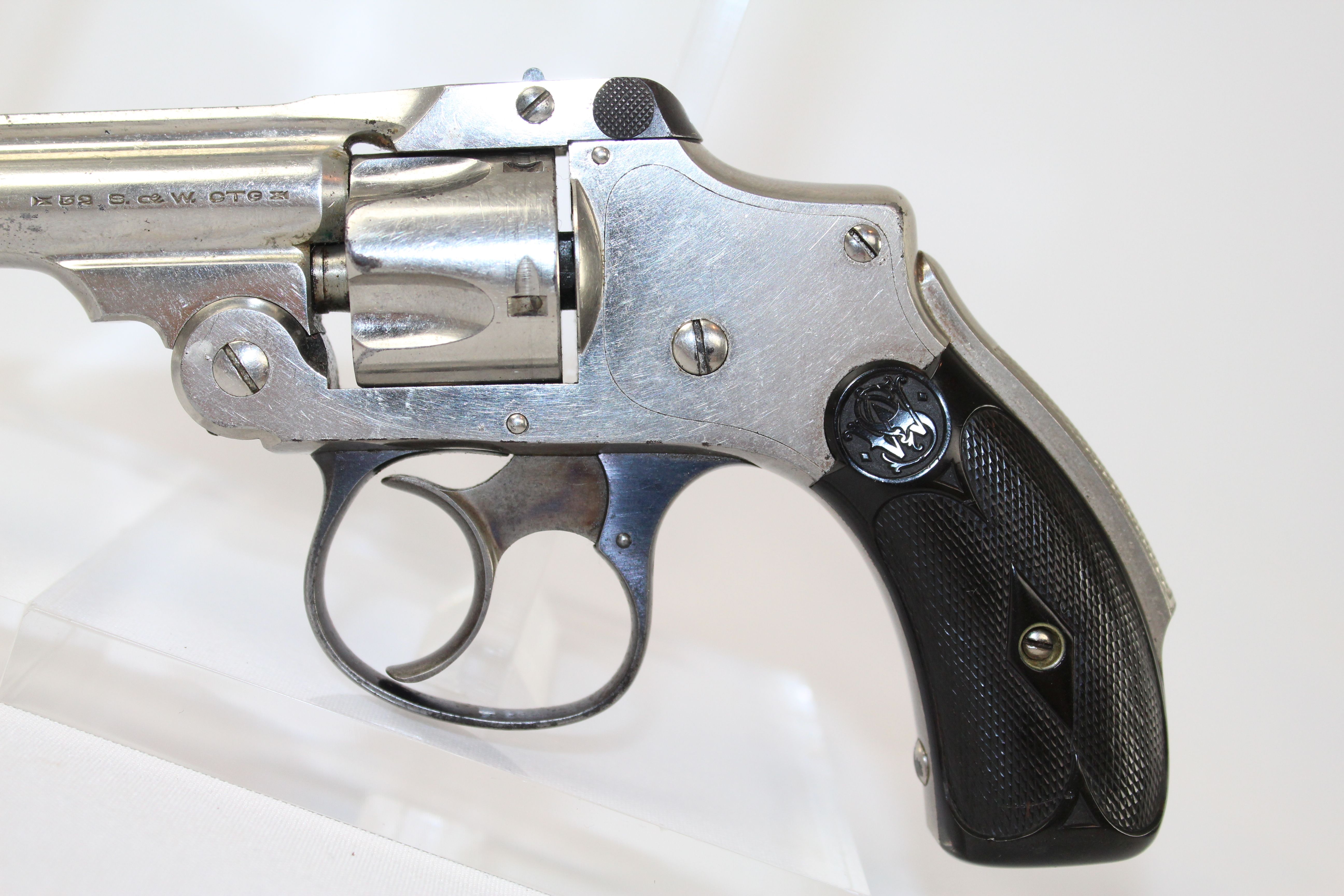 S&W Smith & Wesson .32 Safety Hammerless Double Action Revolver Antique ...