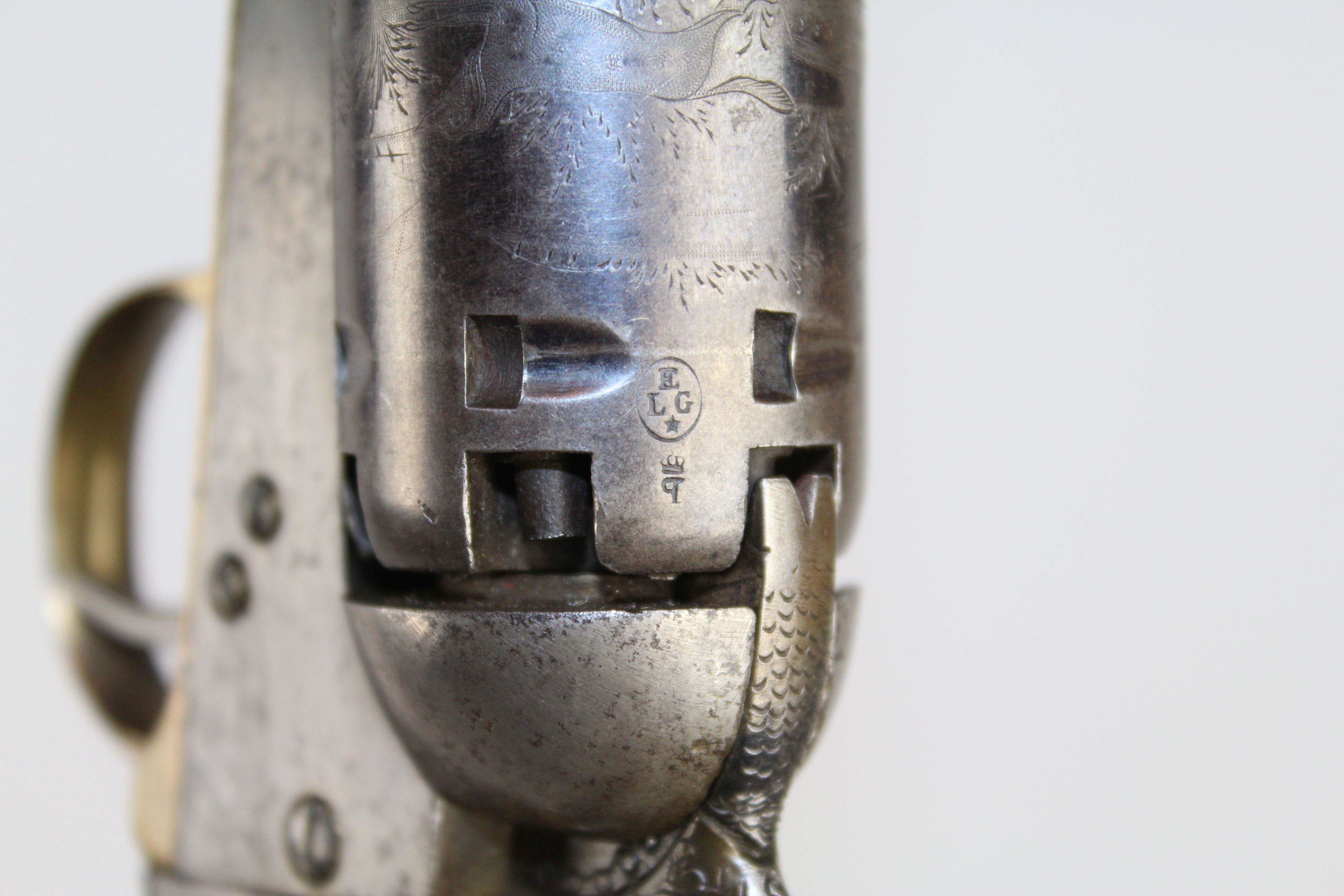 1850s Samuel Colt Belgian Brevete Model 1849 Pocket Revolver Antique ...