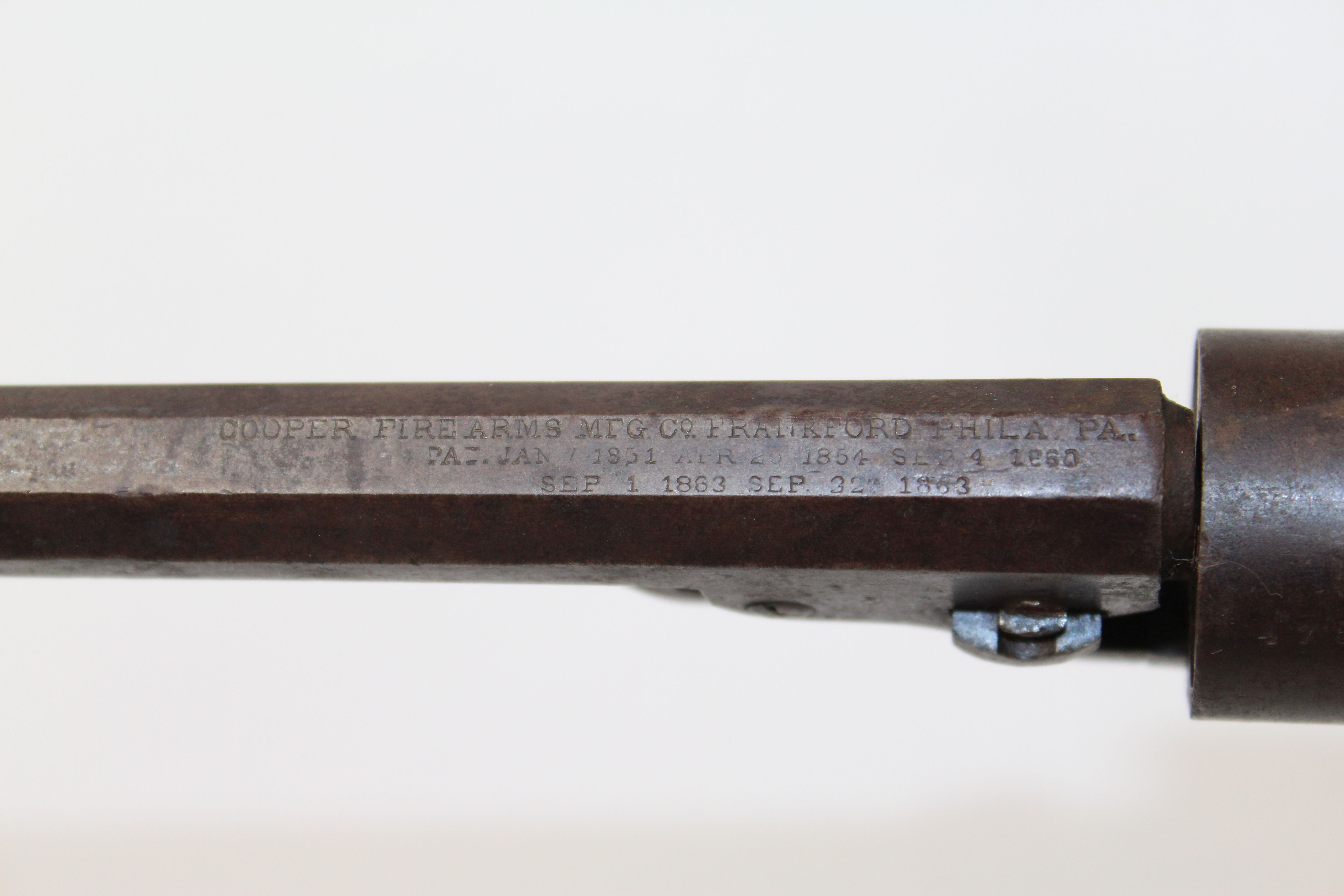 Civil War Cooper Double Action Navy Revolver Revolver Antique Firearms ...