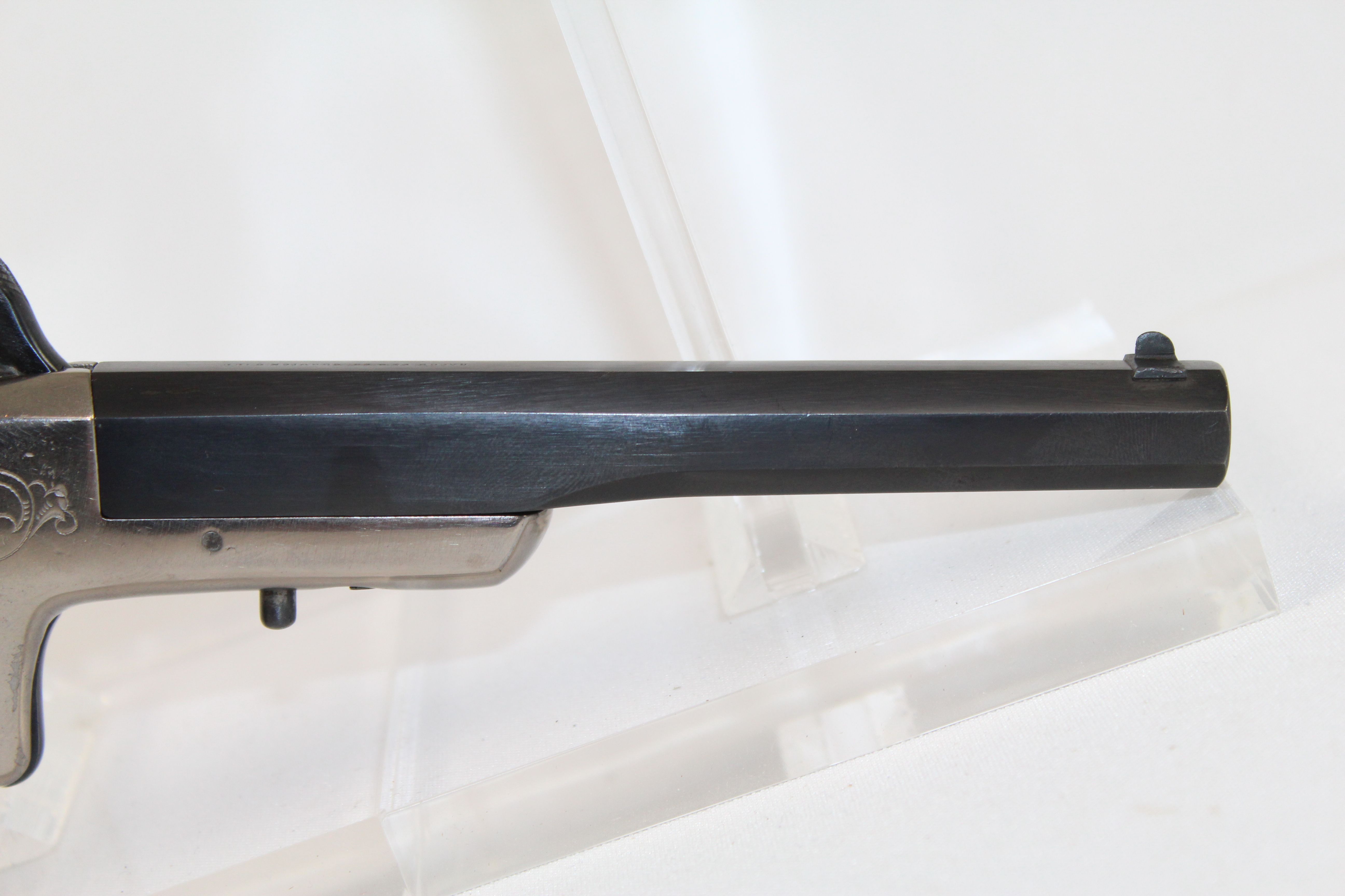 Engraved Civil War Thomas Bacon Single Shot Rimfire Pistol Rare Antique ...