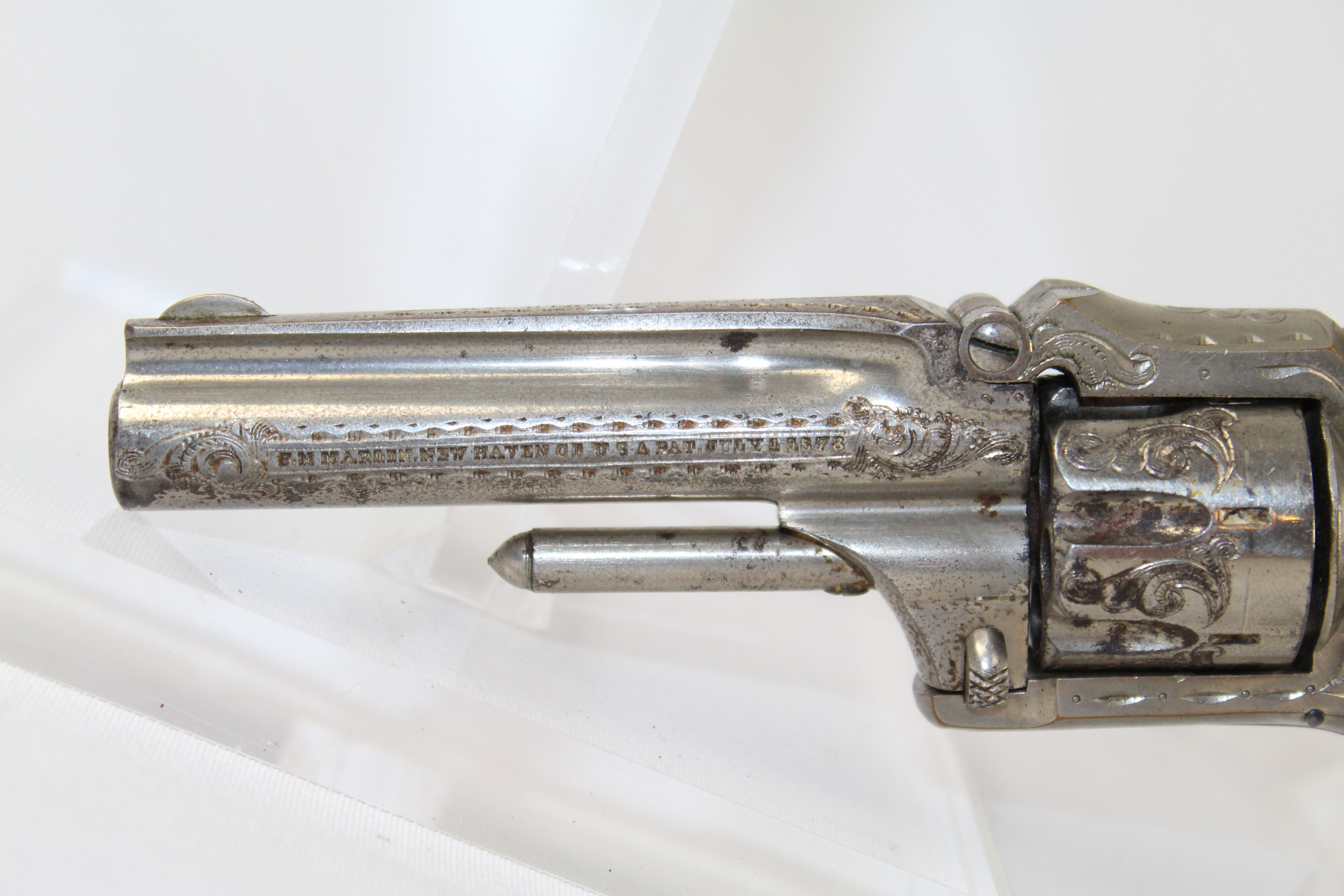 Excellent J.M. Marlin XX Standard 1873 Revolver .22 Rimfire Engraved ...