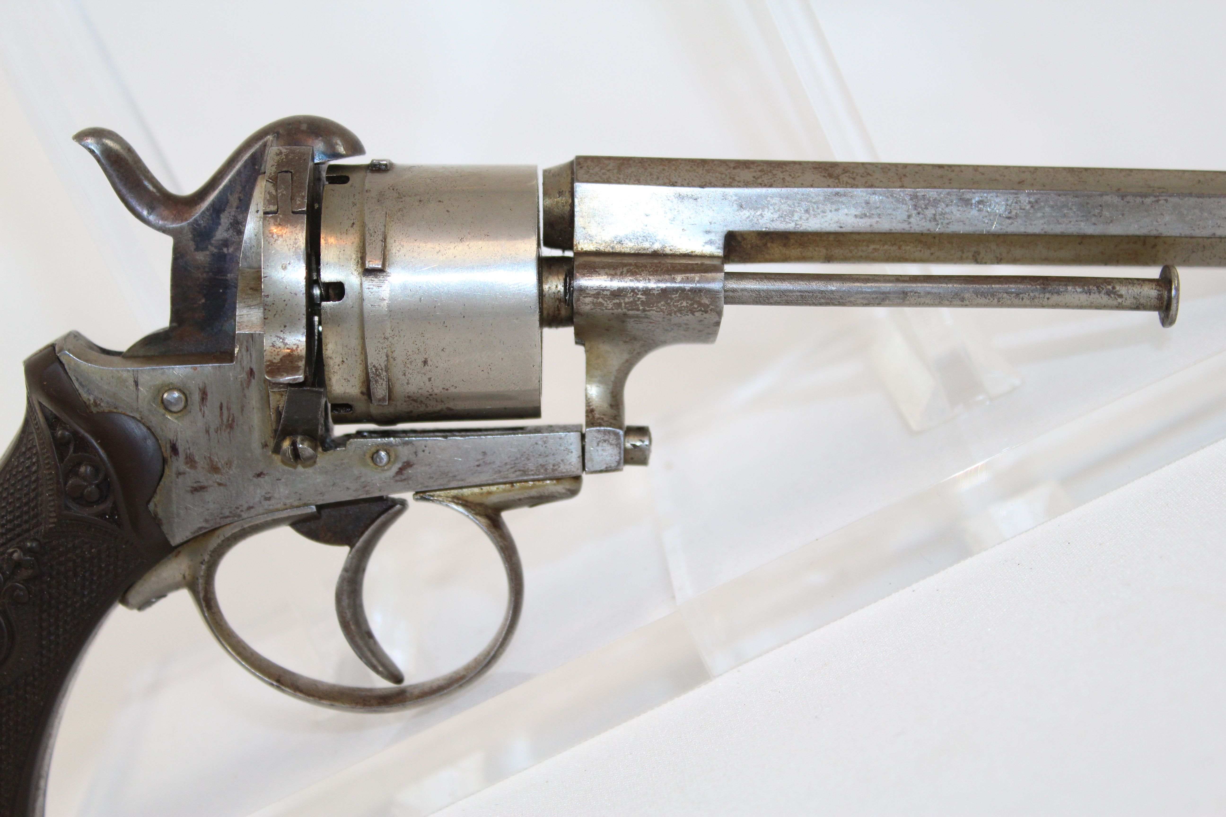 French European Double Action Pinfire Revolver 1870 Antique Firearms ...