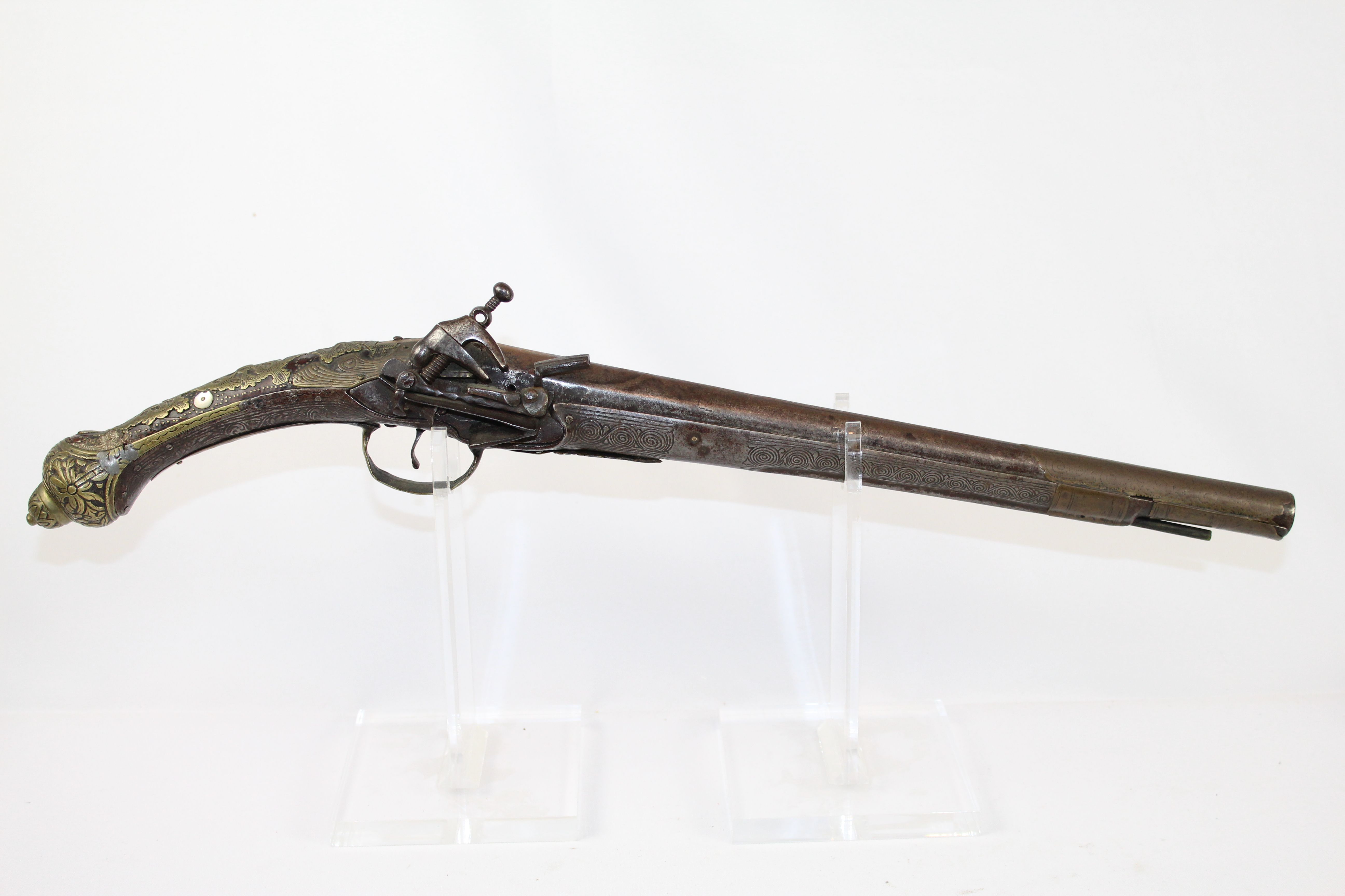 Greek Balkan Ottoman Flintlock Miquelet Pirate Pistol Antique Firearms ...