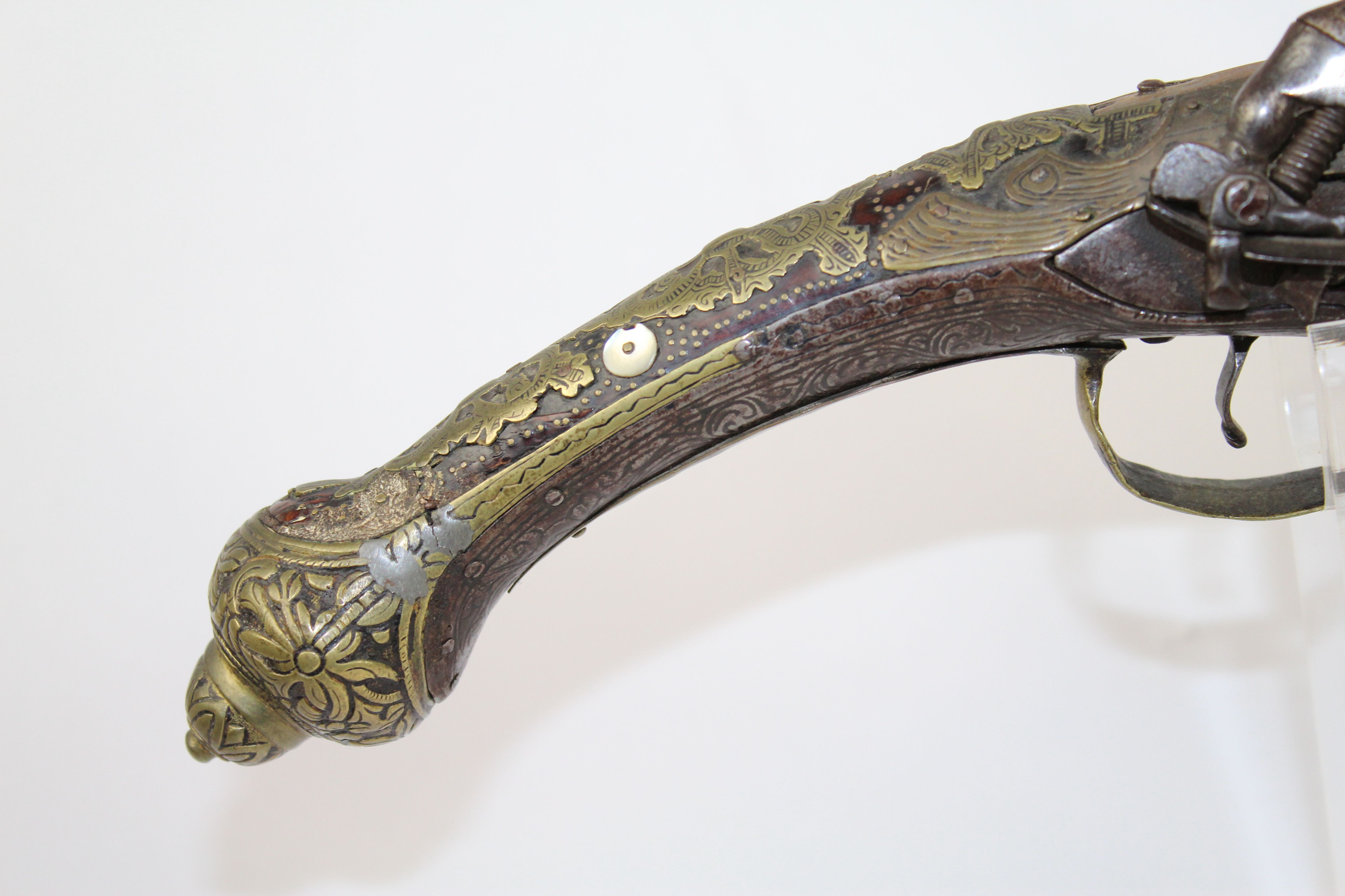 Greek Balkan Ottoman Flintlock Miquelet Pirate Pistol Antique Firearms ...