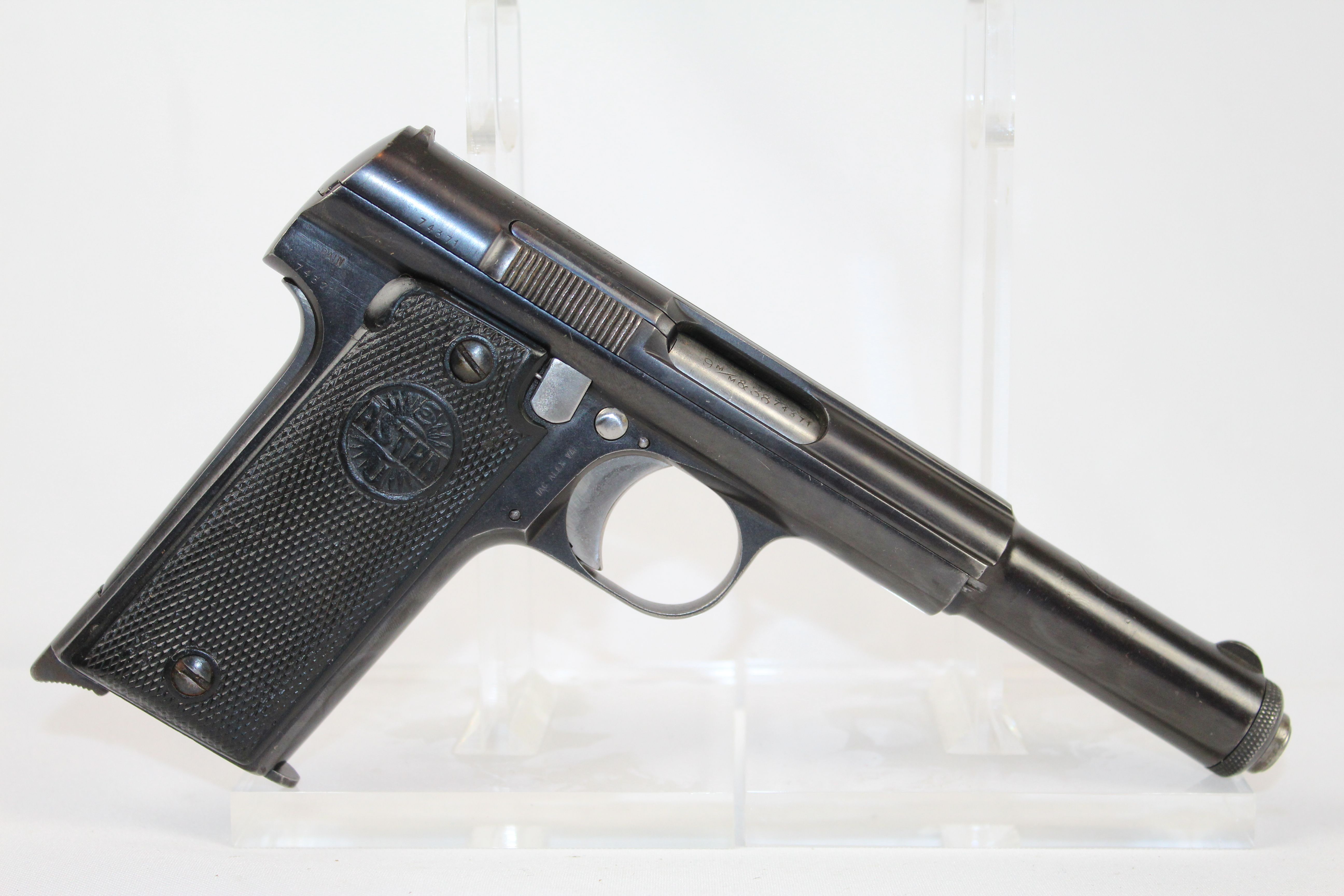 Spanish Civil War Astra Model 1921 400 9mm Largo Pistol Antique ...
