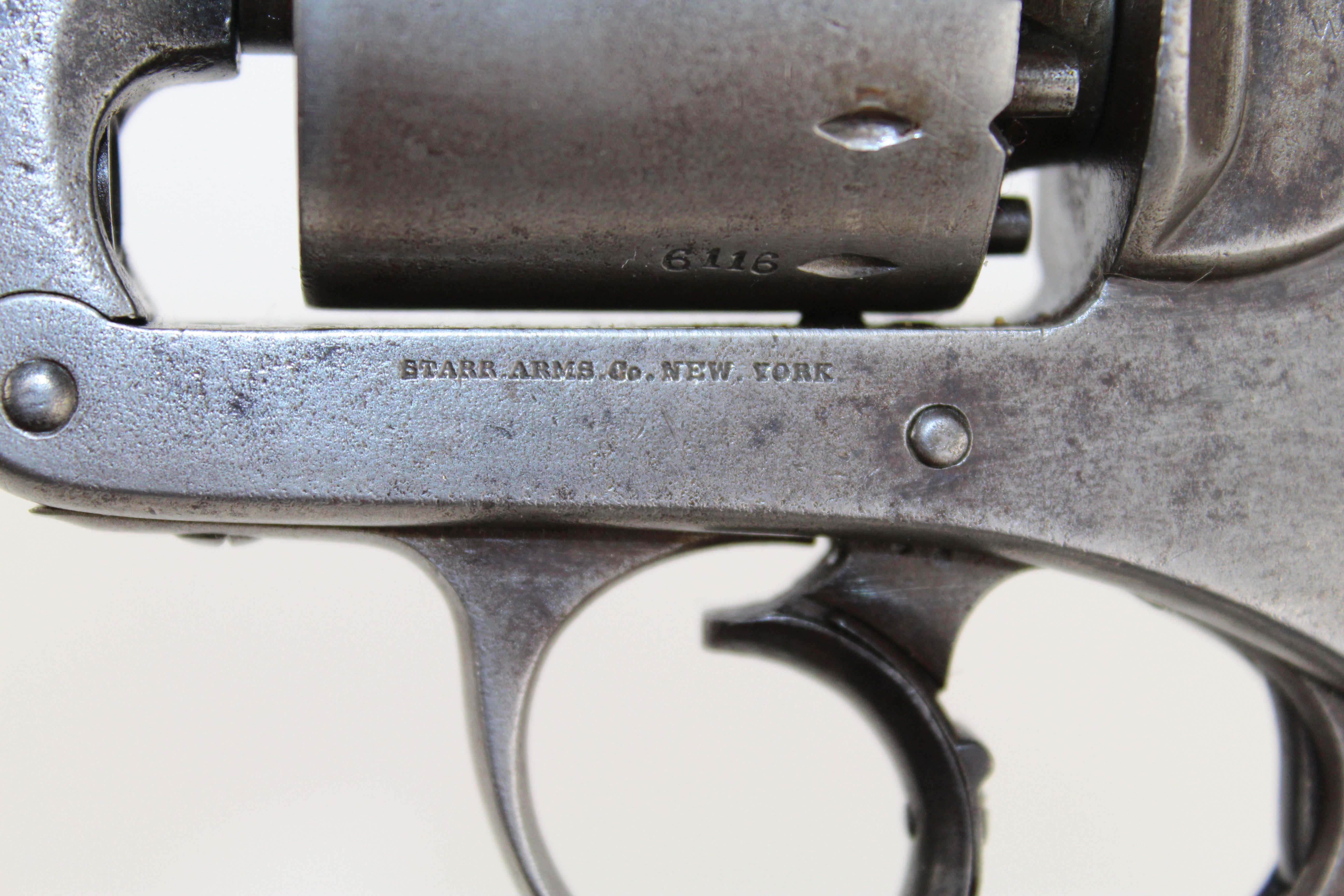 Civil War Union Cavalry Eben T Starr 1858 Double Action Revolver ...