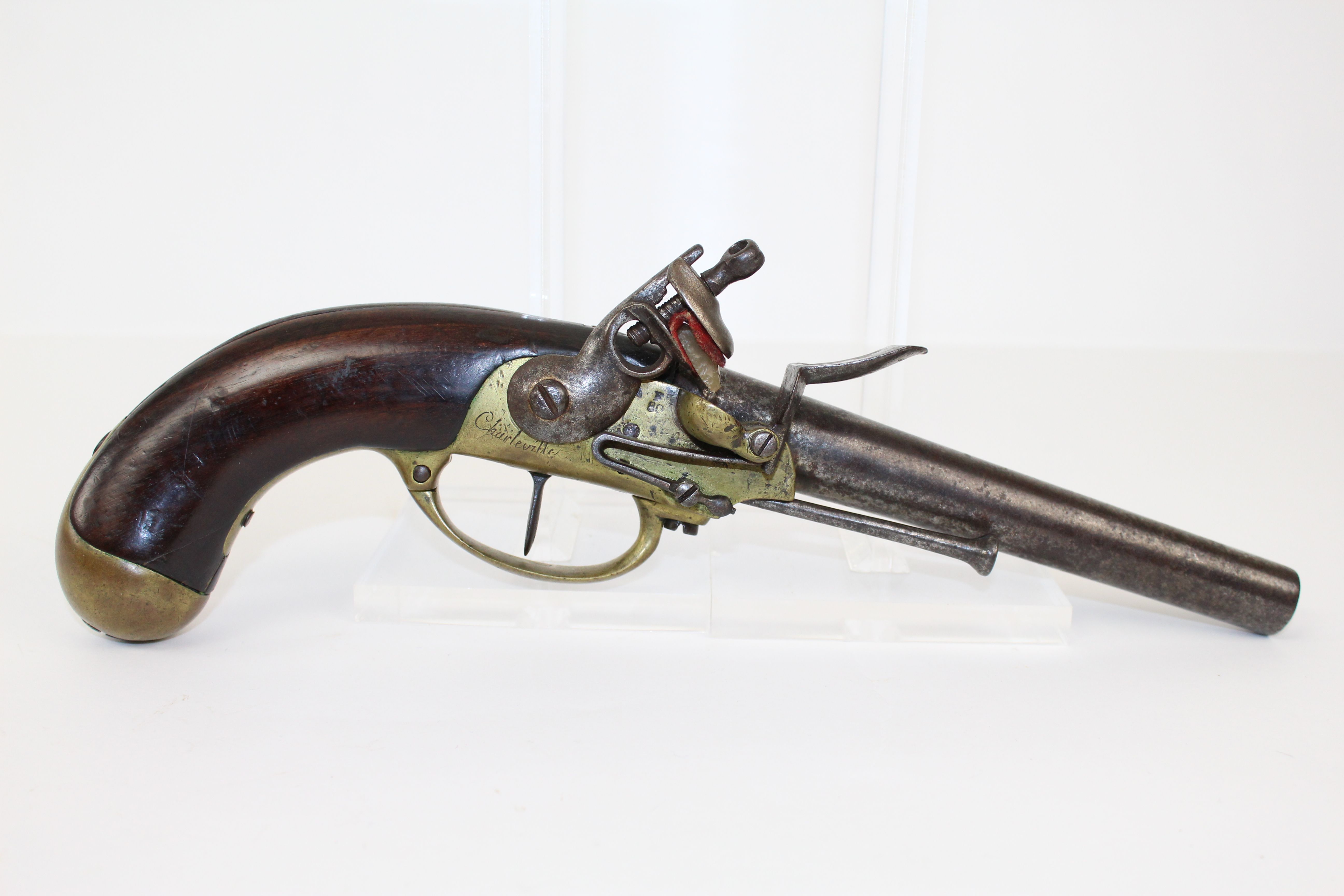 American Revolutionary War 1777 Charleville Flintlock Pistol Antique C ...