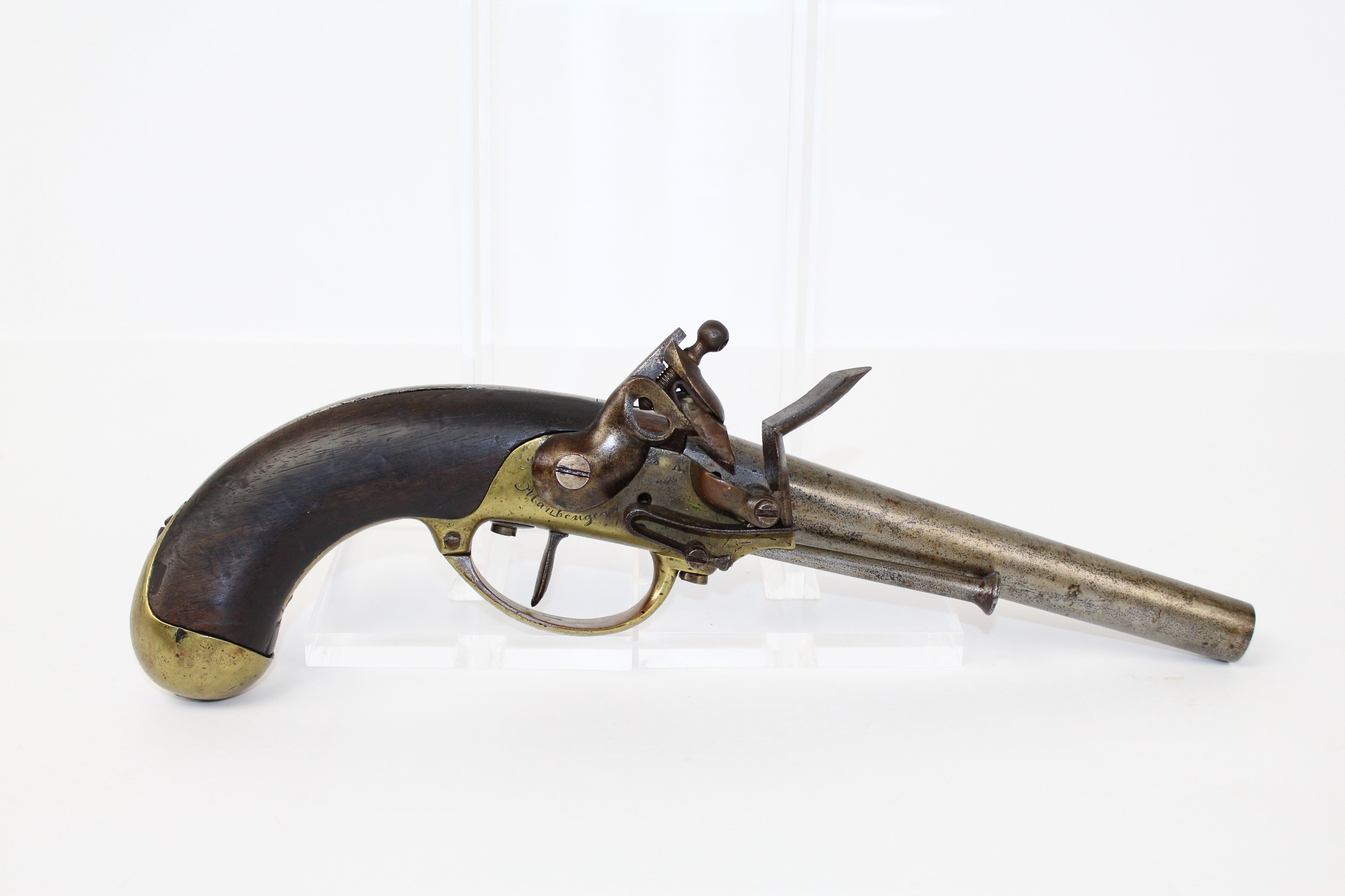 French American Revolutionary War Date 1777 Flintlock Pistol Antique C ...