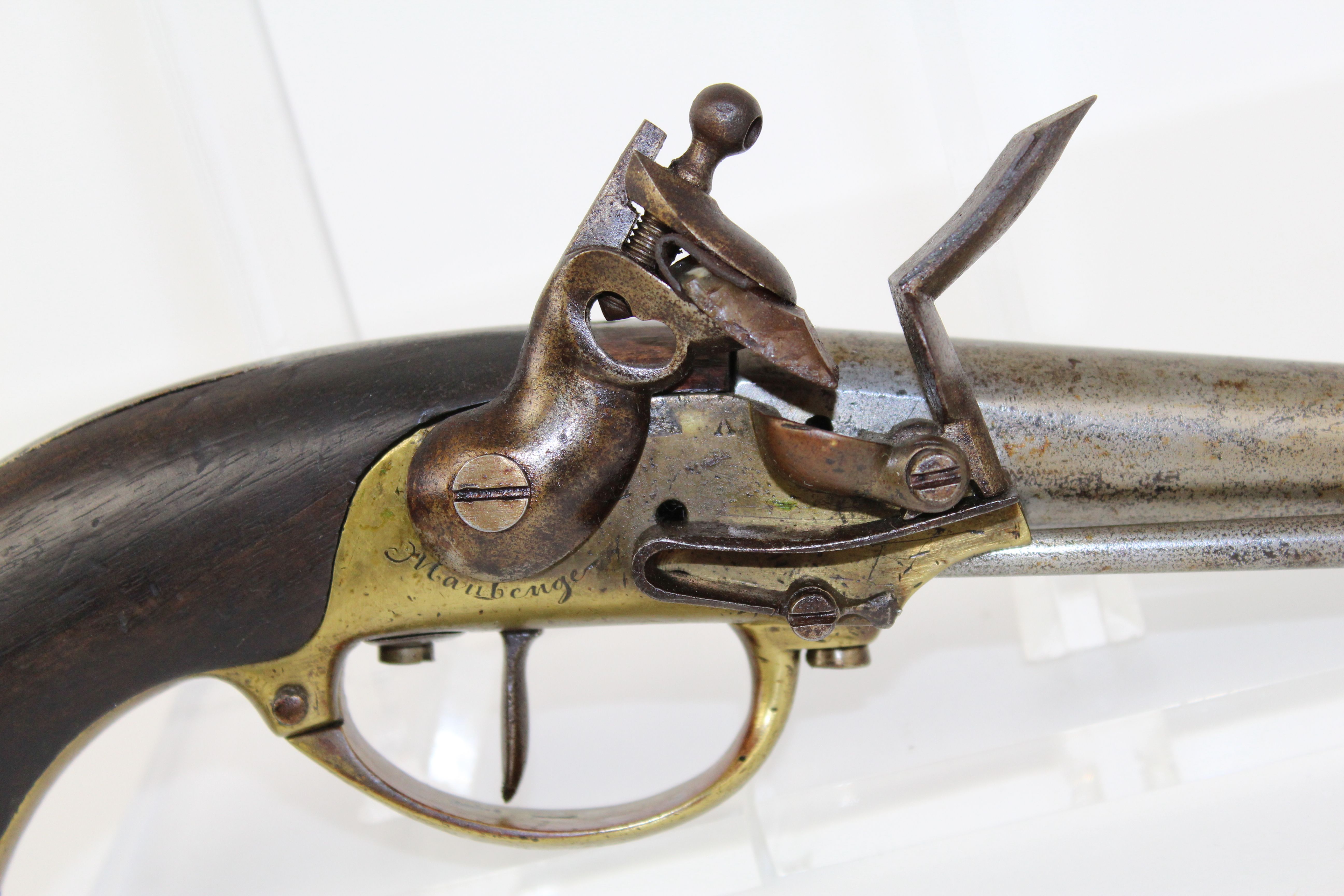 French American Revolutionary War Date 1777 Flintlock Pistol Antique C ...
