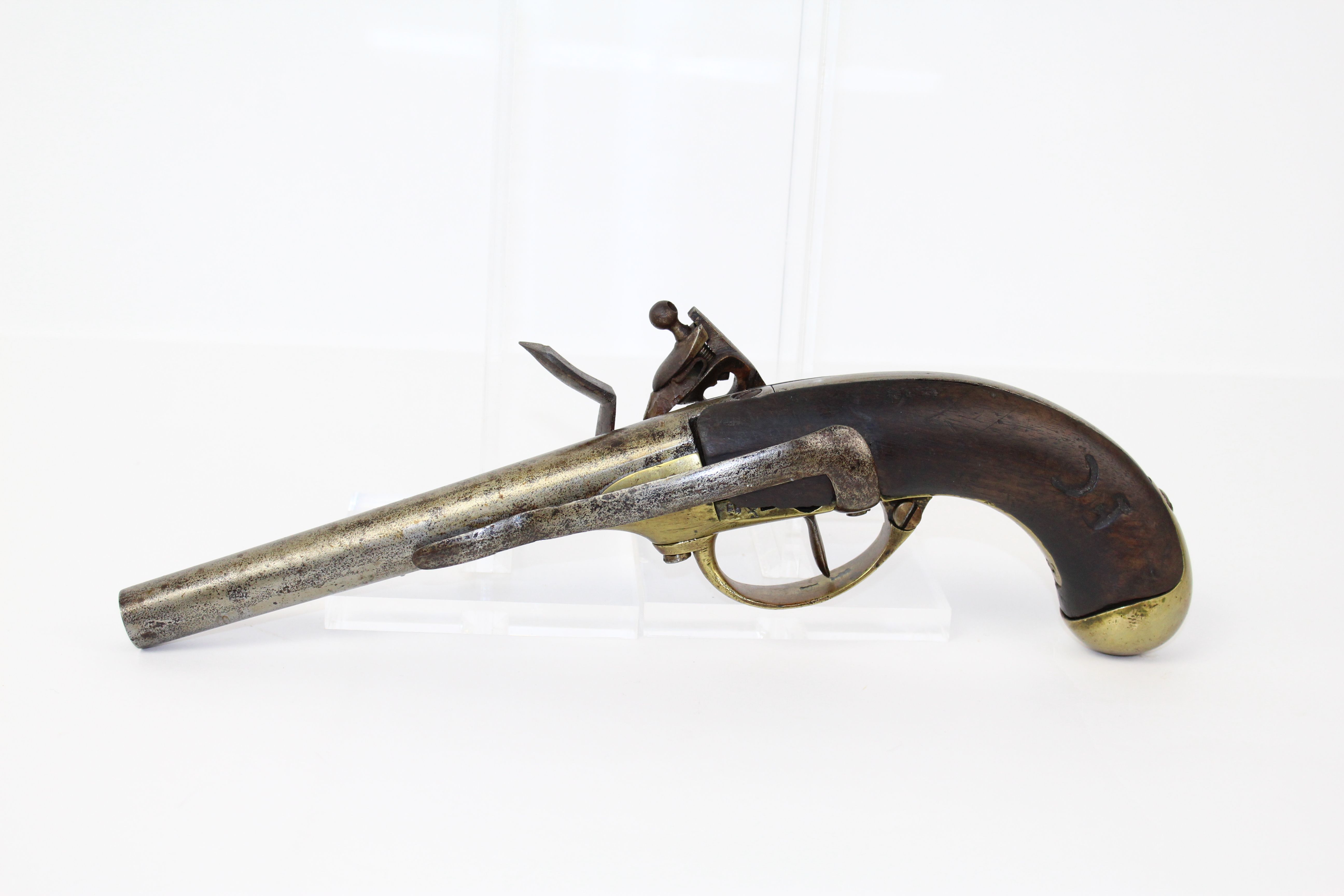 French American Revolutionary War Date 1777 Flintlock Pistol Antique C ...