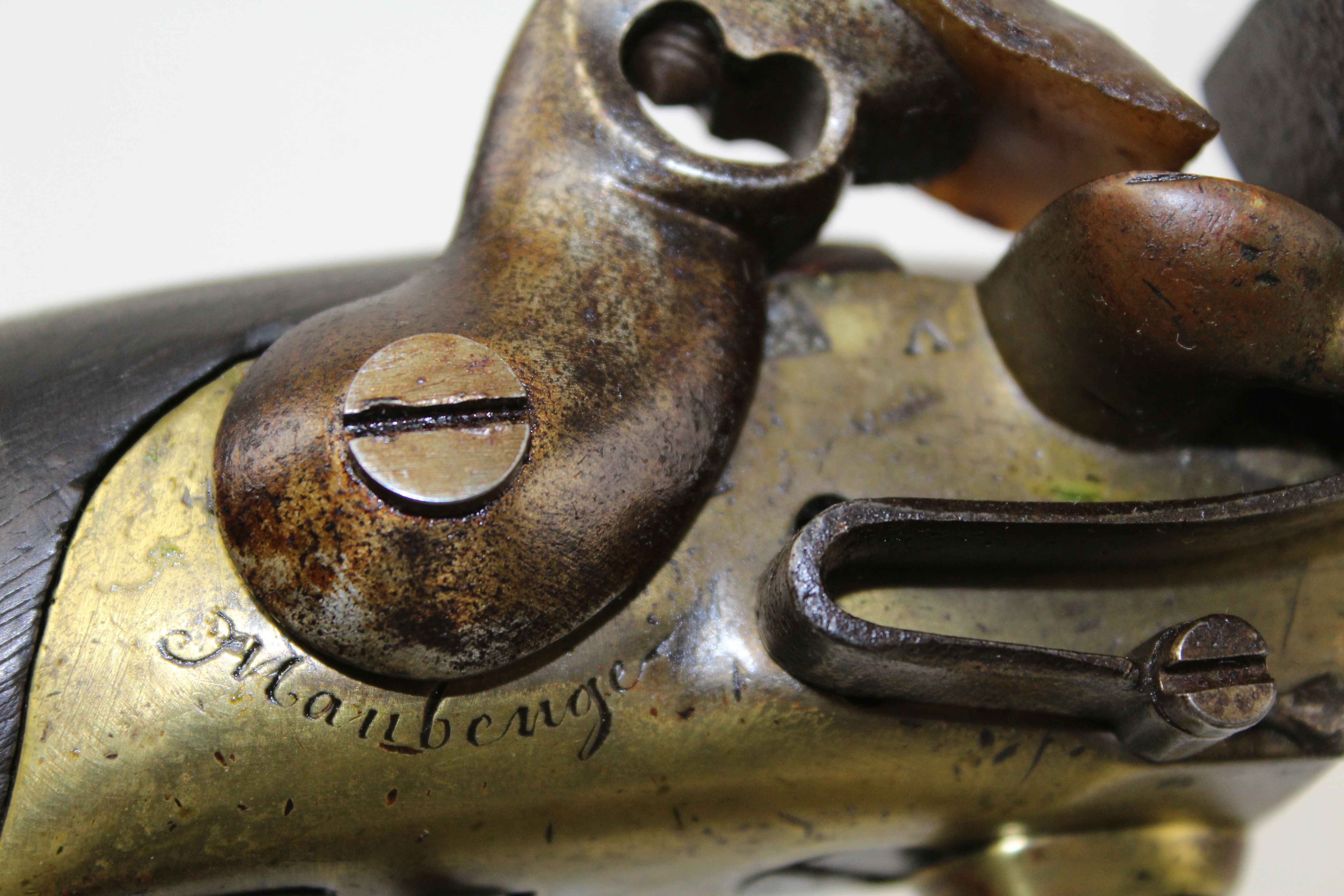 French American Revolutionary War Date 1777 Flintlock Pistol Antique C ...