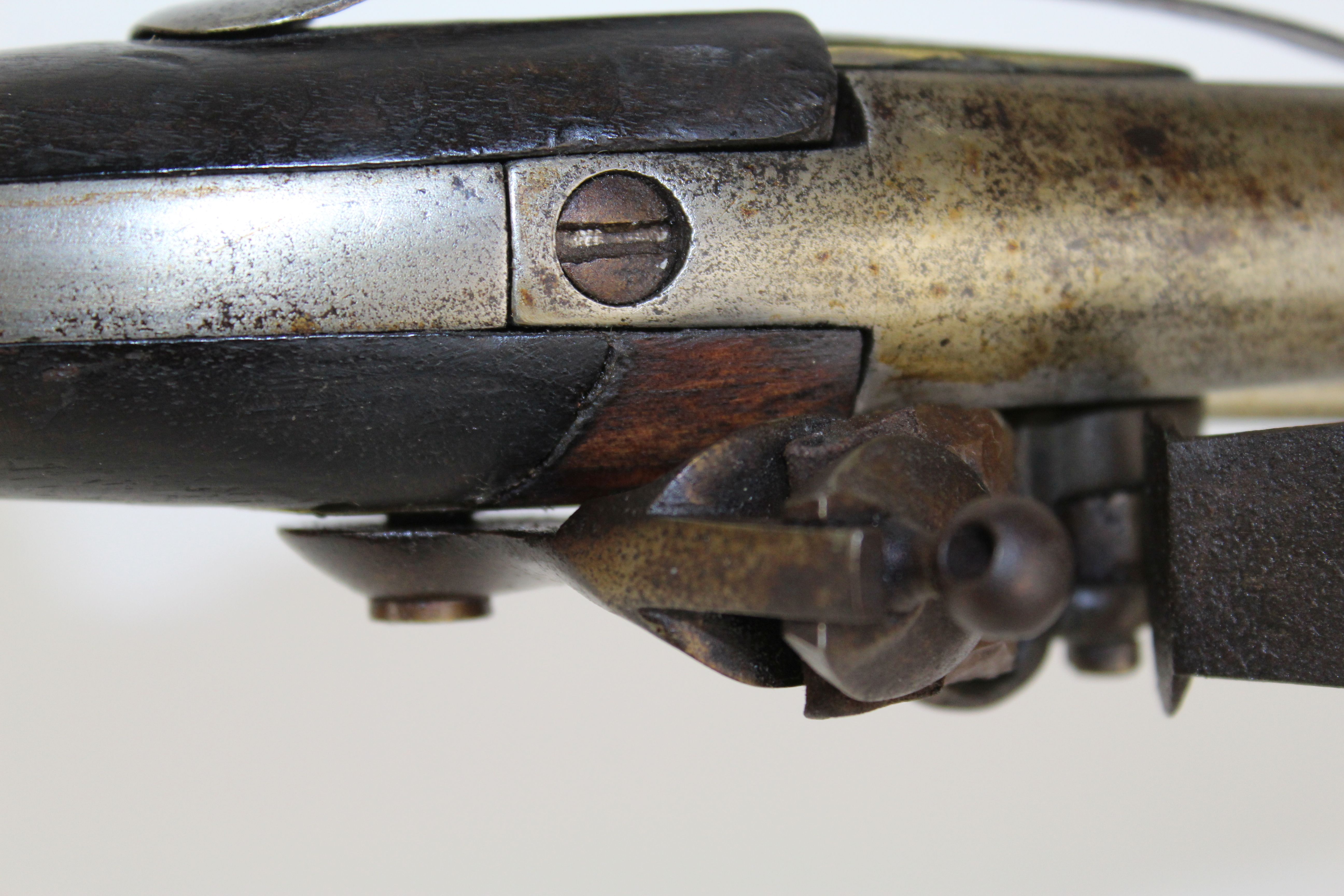 French American Revolutionary War Date 1777 Flintlock Pistol Antique C ...