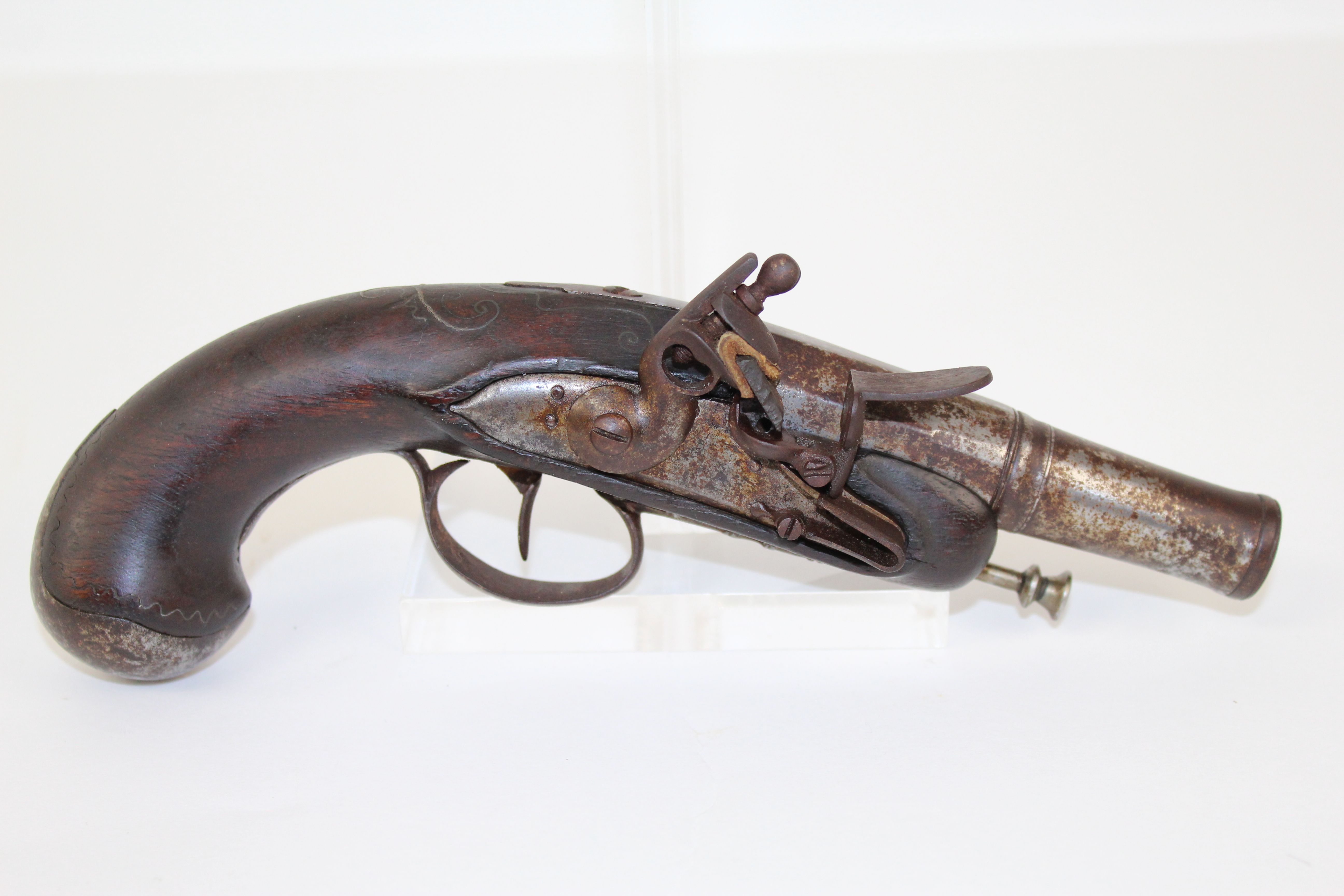 French Flintlock European Pistol Antique C&R Firearms 001 | Ancestry Guns
