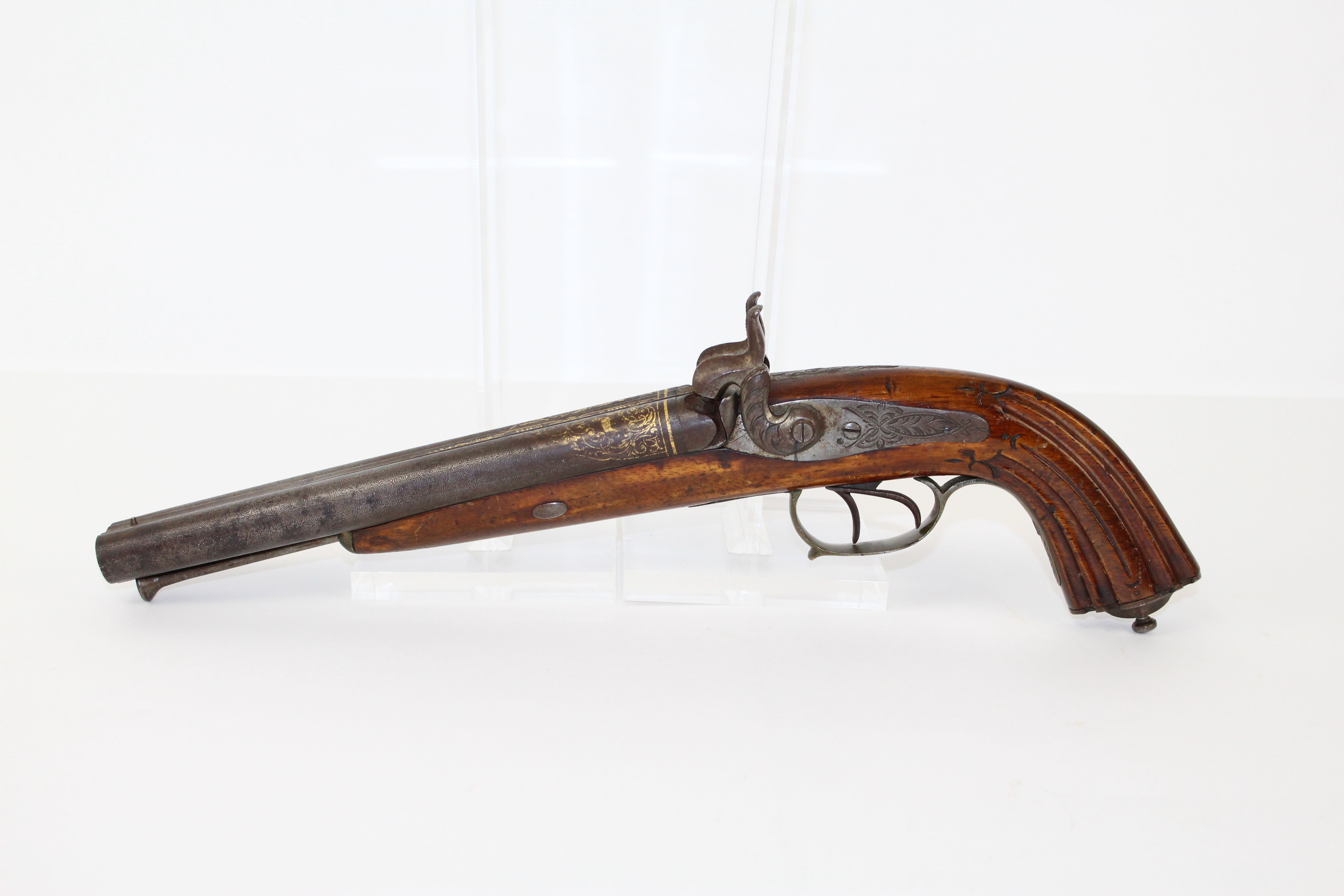 Revolver Pistol Flintlock C&R Antique 001 | Ancestry Guns