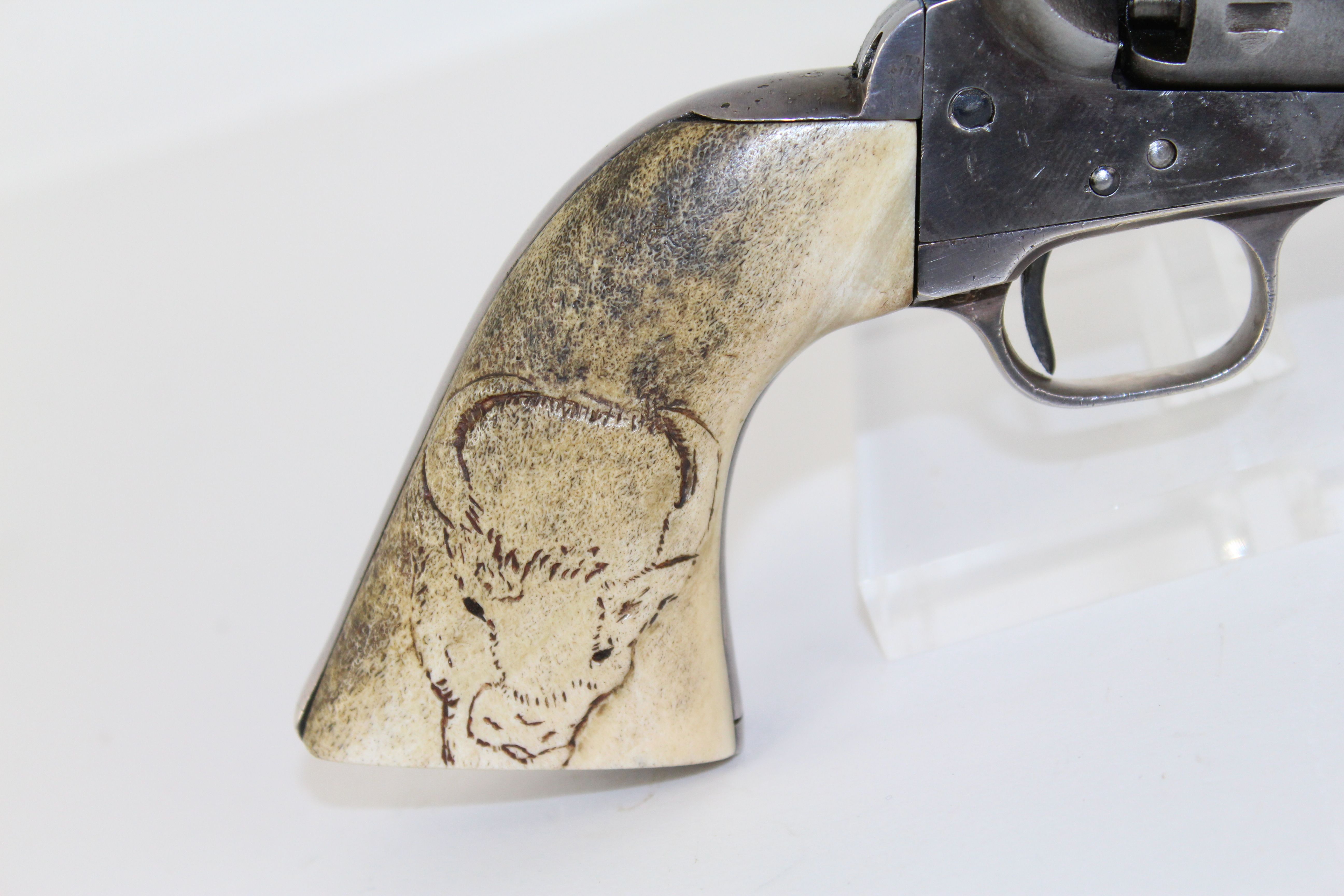 Antiqued Colt 1851 Navy Revolver Percussion Buffalo Grips Horn 002 ...