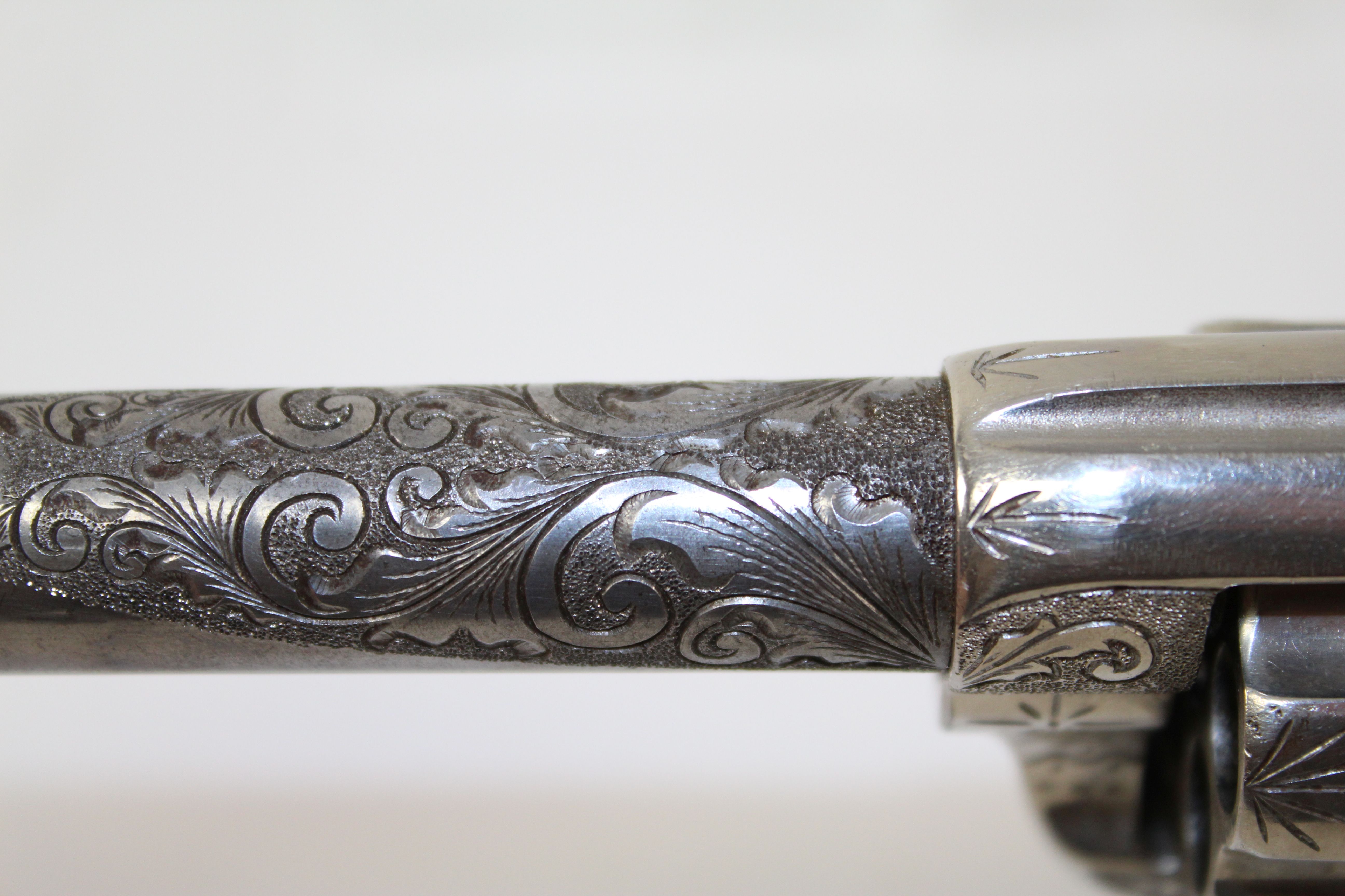 Black Powder Engraved Revolver Colt C&R Antique 008 | Ancestry Guns