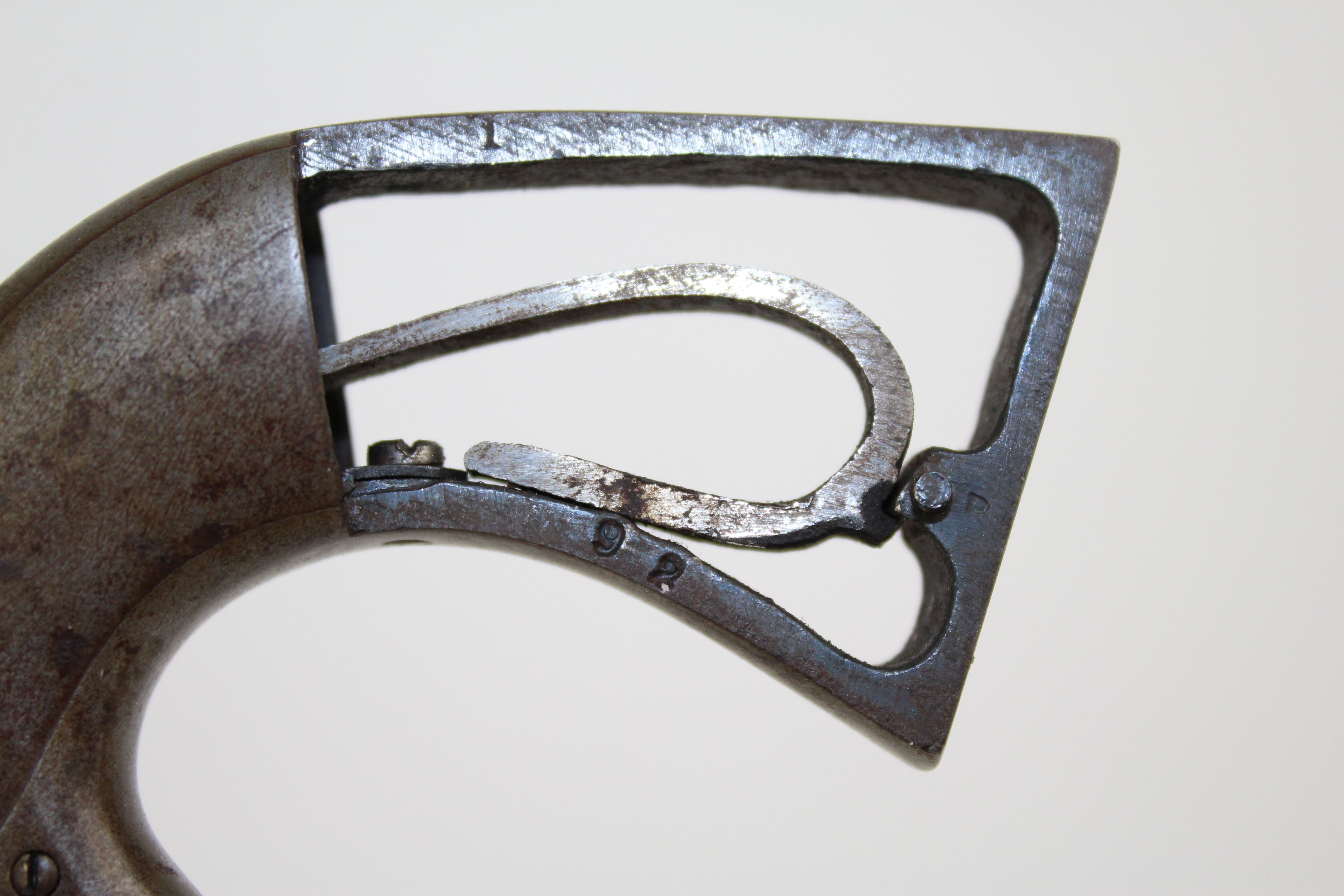 Civil War Ethan Allen & Wheelock Side Hammer .32 Rimfire Revolver 010 ...