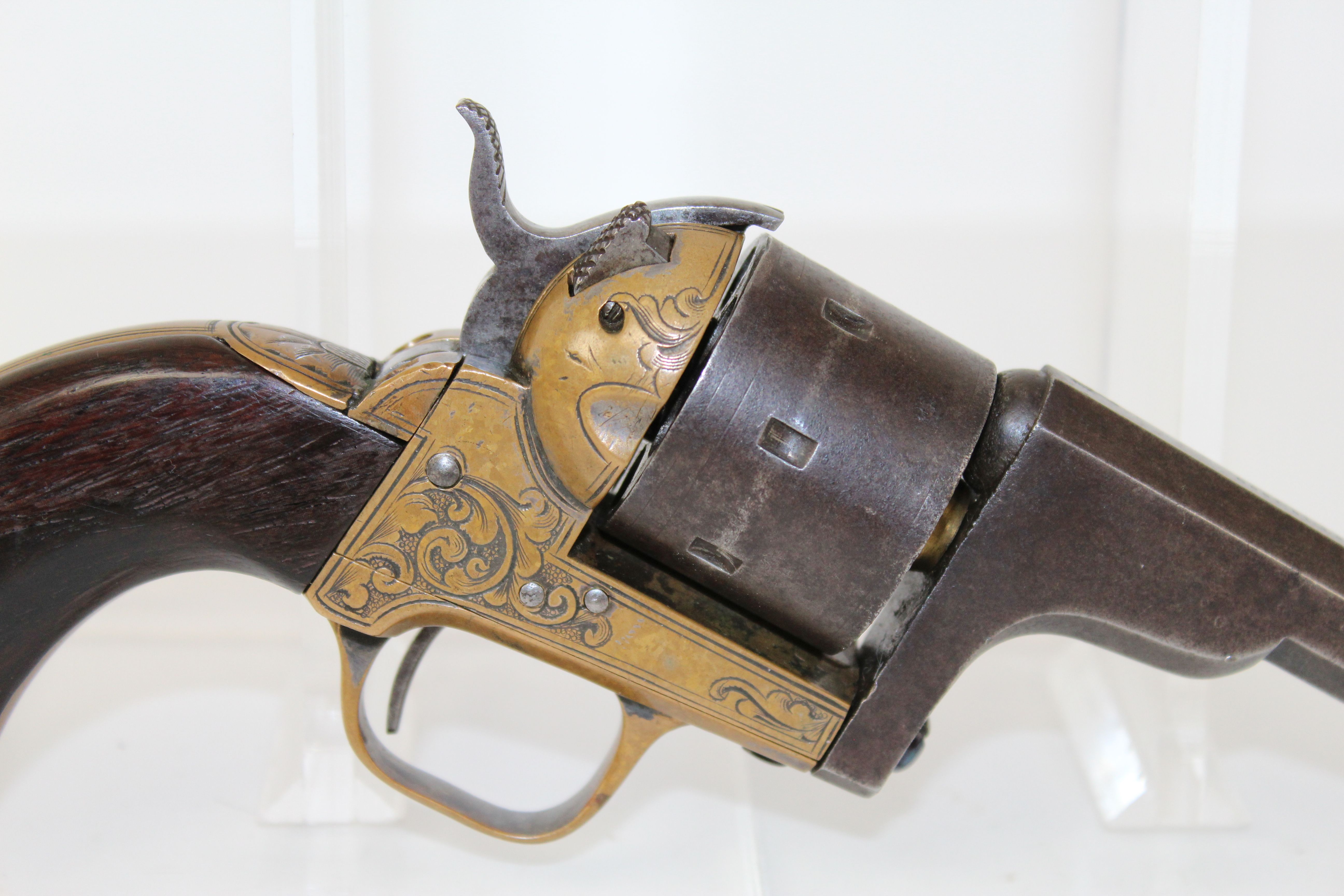 Engraved moore’s Patent Belt Revolver C&R Antique 014 | Ancestry Guns