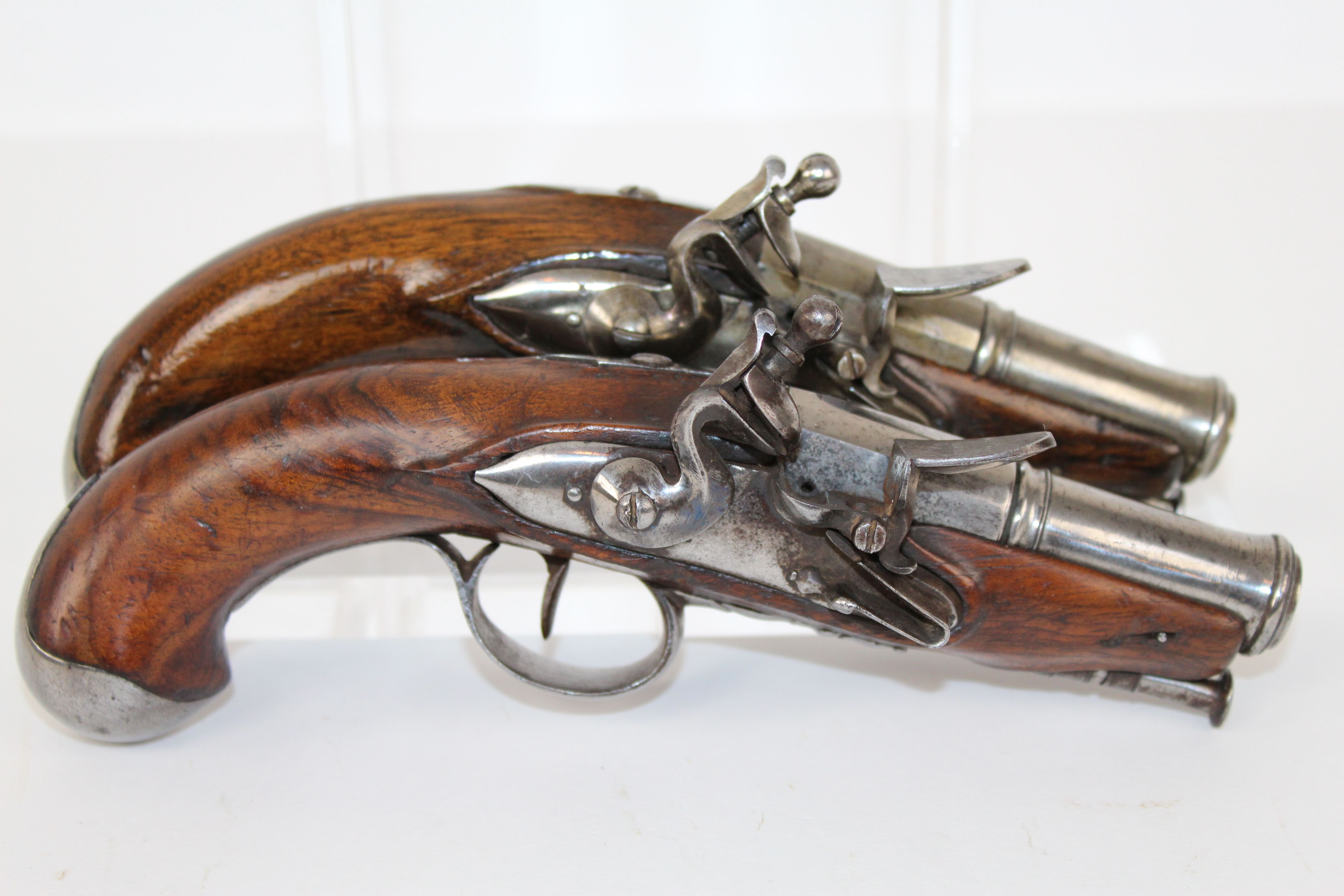 French European Flintlock Pistols Matching Antique C&R Firearms 001 ...