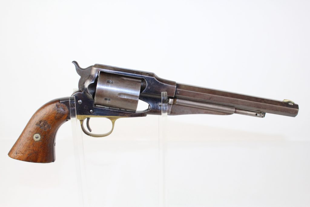 Antique Post-Civil War Remington New Model Army 1858 Revolver .45 Colt ...