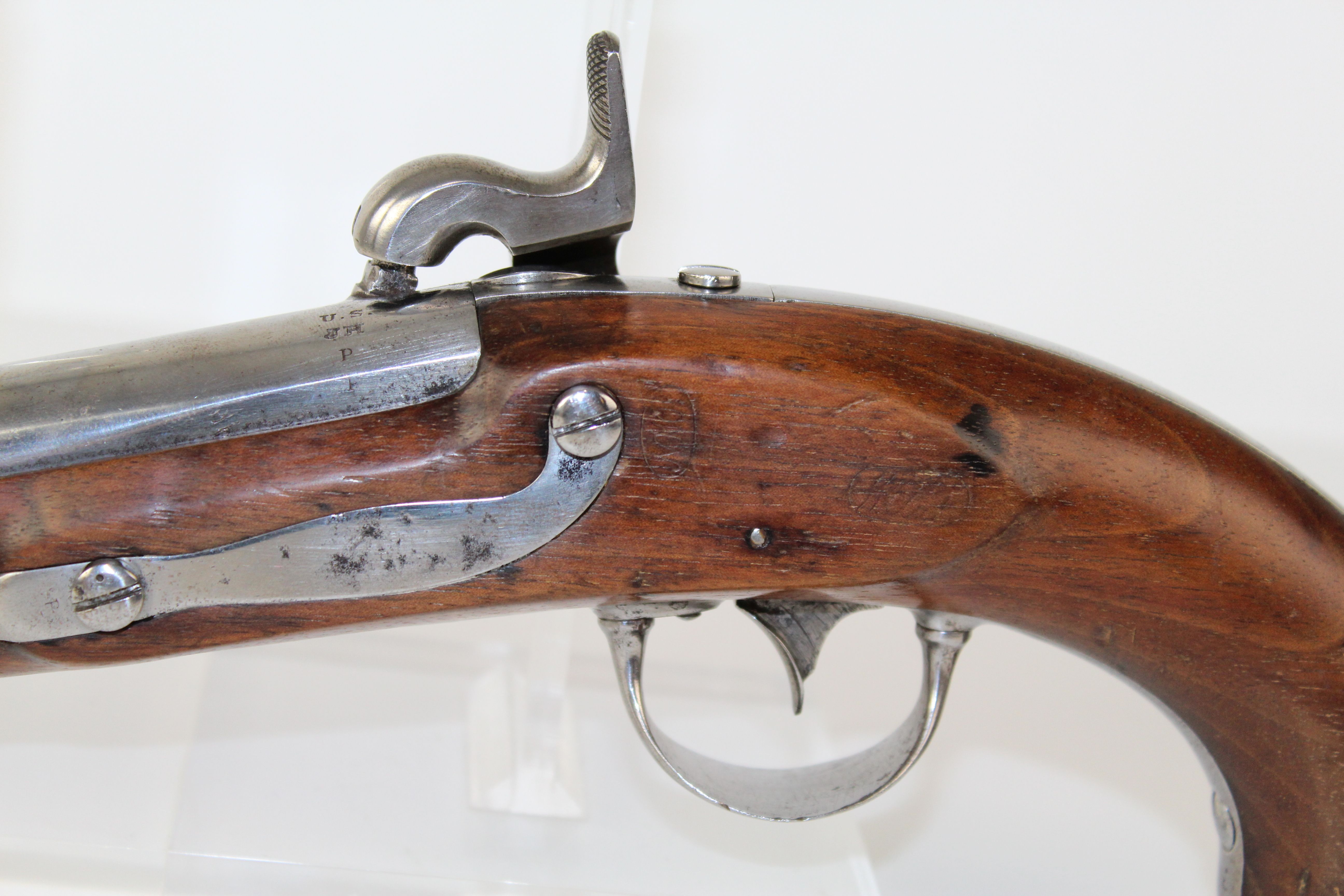 Antique U.S. Model 1836 Asa Waters Mexican American War Horse Pistol ...