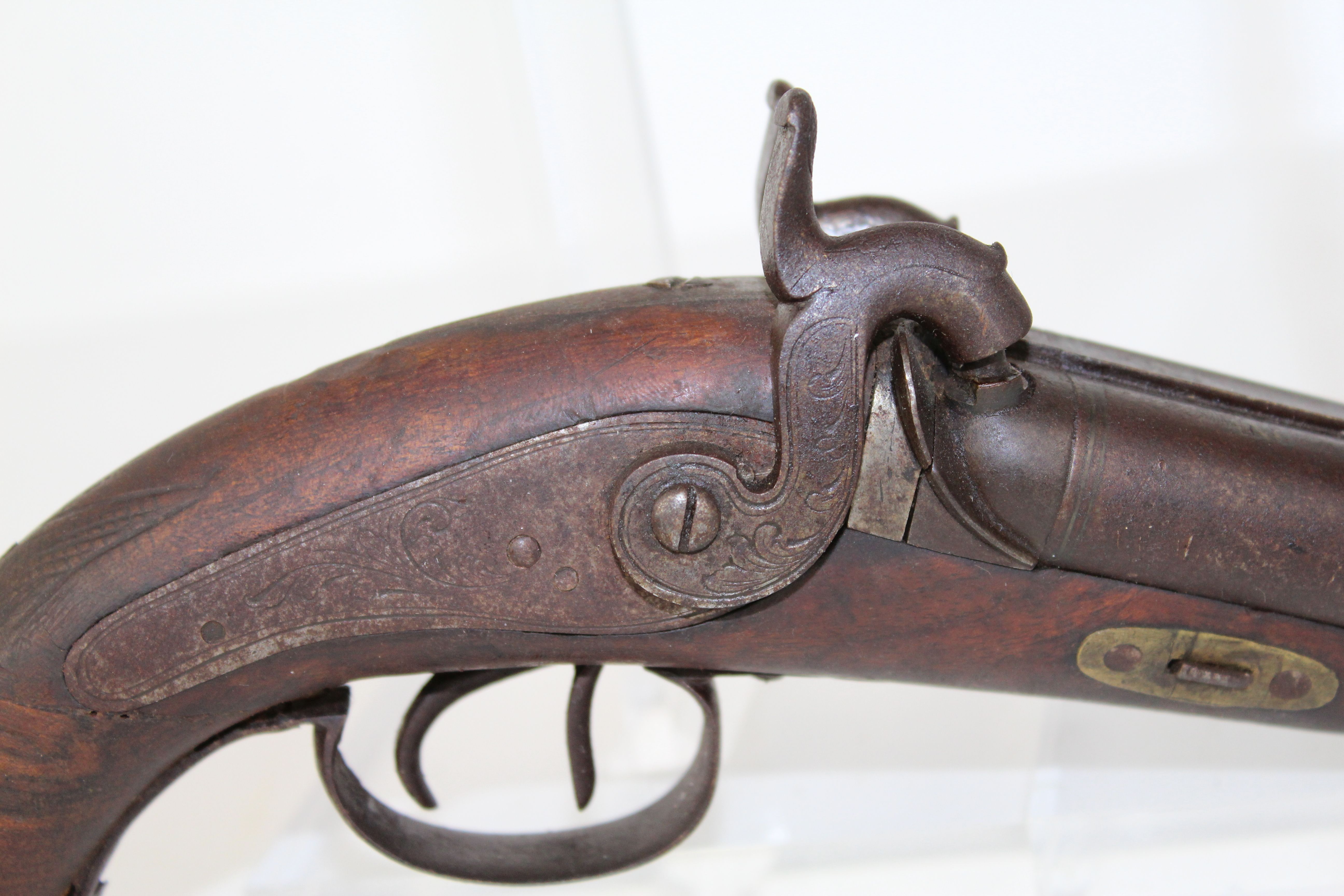 Blas Trevino Eibar Spanish Basque Antique SxS Double Barrel Pistol 013 ...