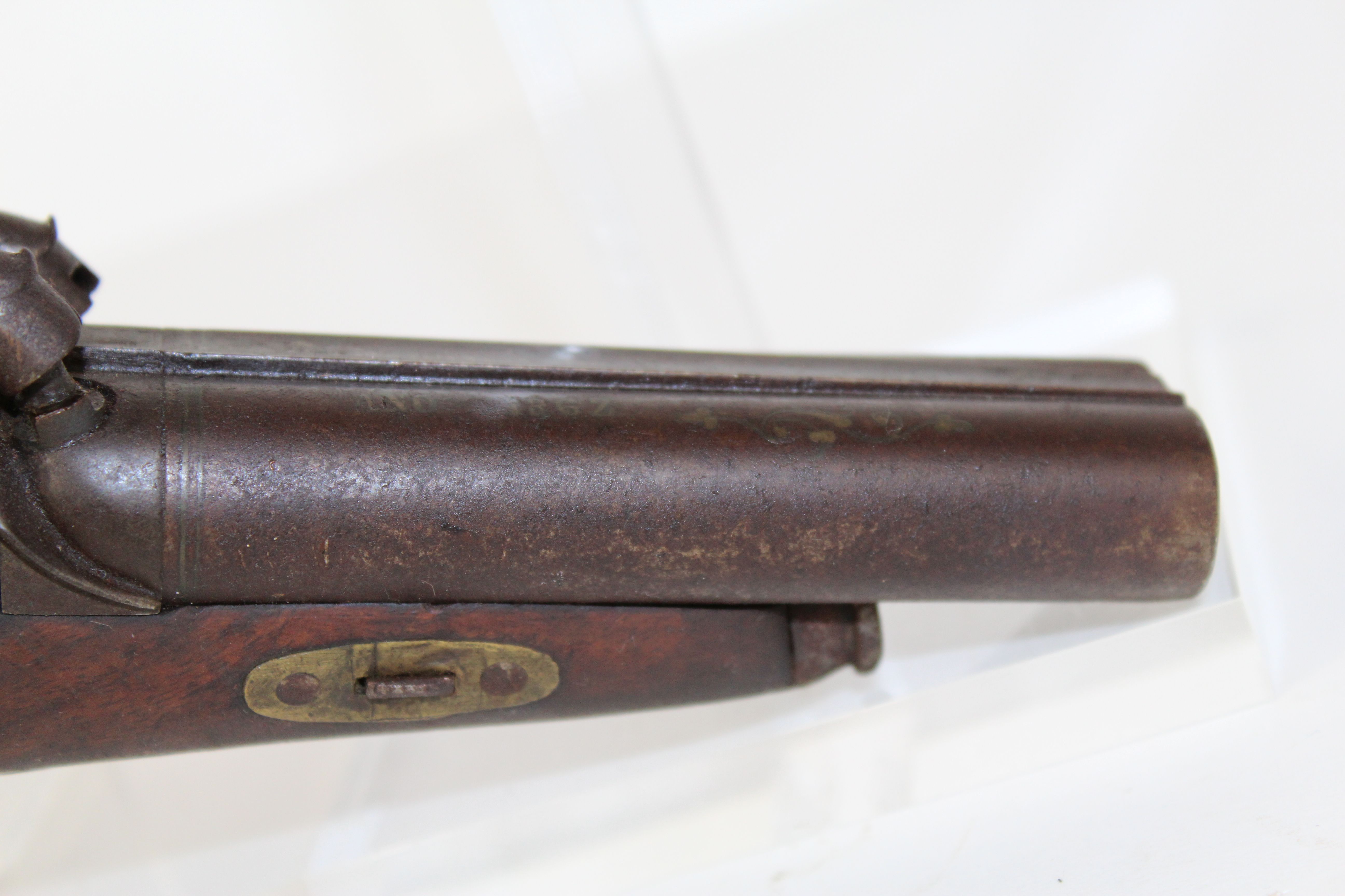 Blas Trevino Eibar Spanish Basque Antique SxS Double Barrel Pistol 014 ...