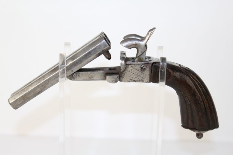 French Parisian Pair Pinfire Pistols Double Barrel SxS European 005 ...