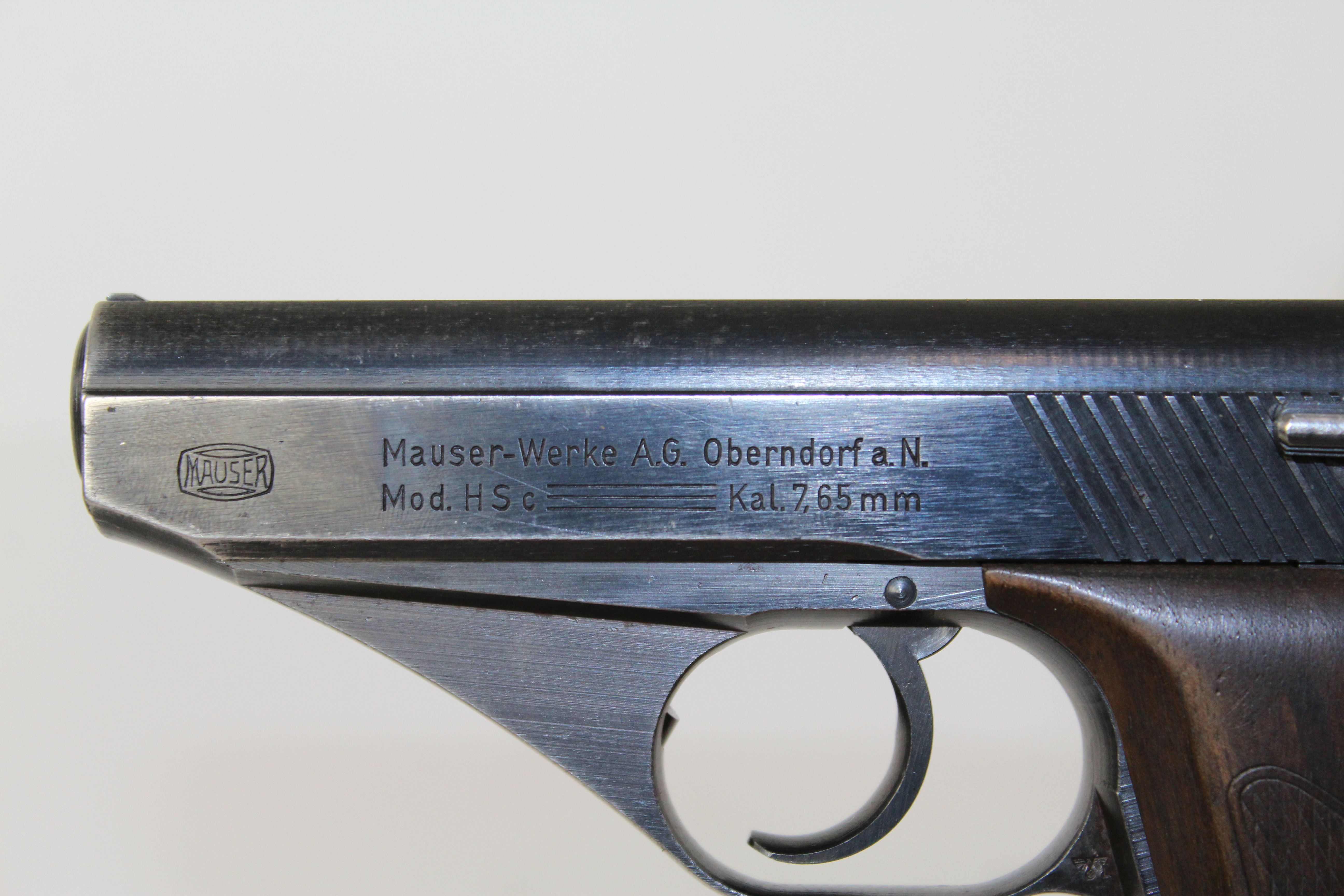 Police Marked mauser HSc Pistol C&R Antique 007 | Ancestry Guns